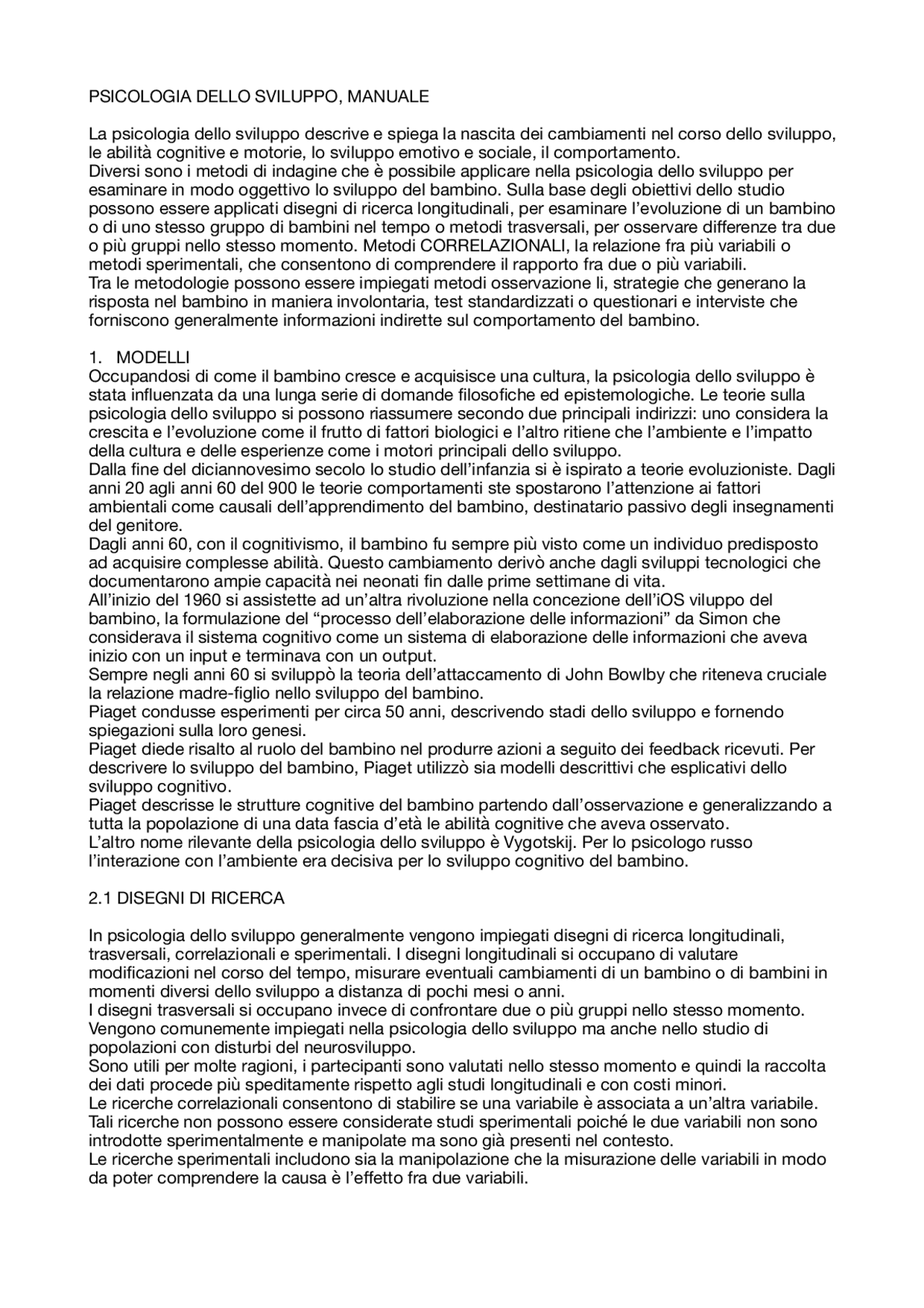 Manuale Psicologia Dello Sviluppo Daniela Lucangeli Stefano Vicari