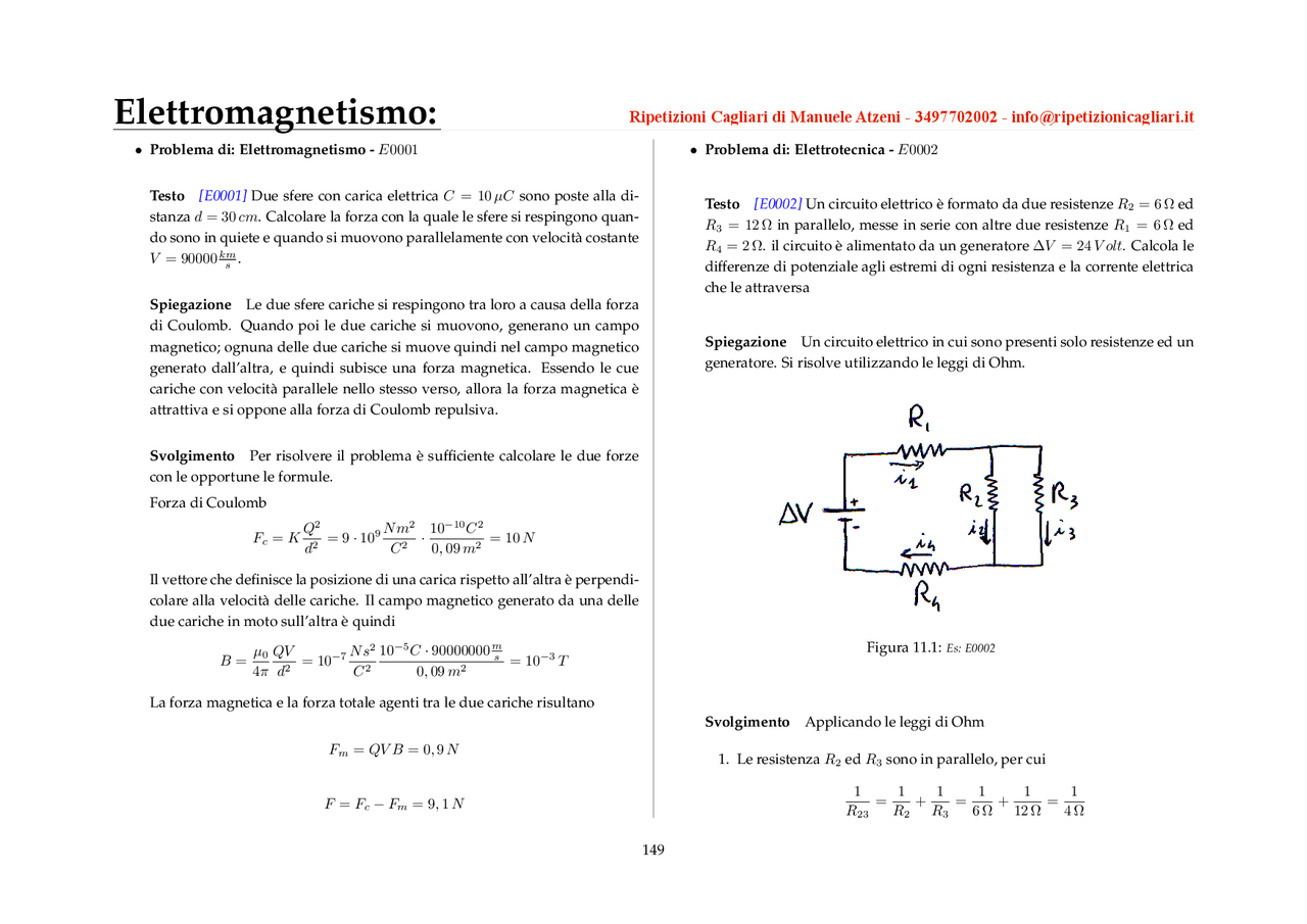 Fisica, l'elettromagnetismo - Docsity