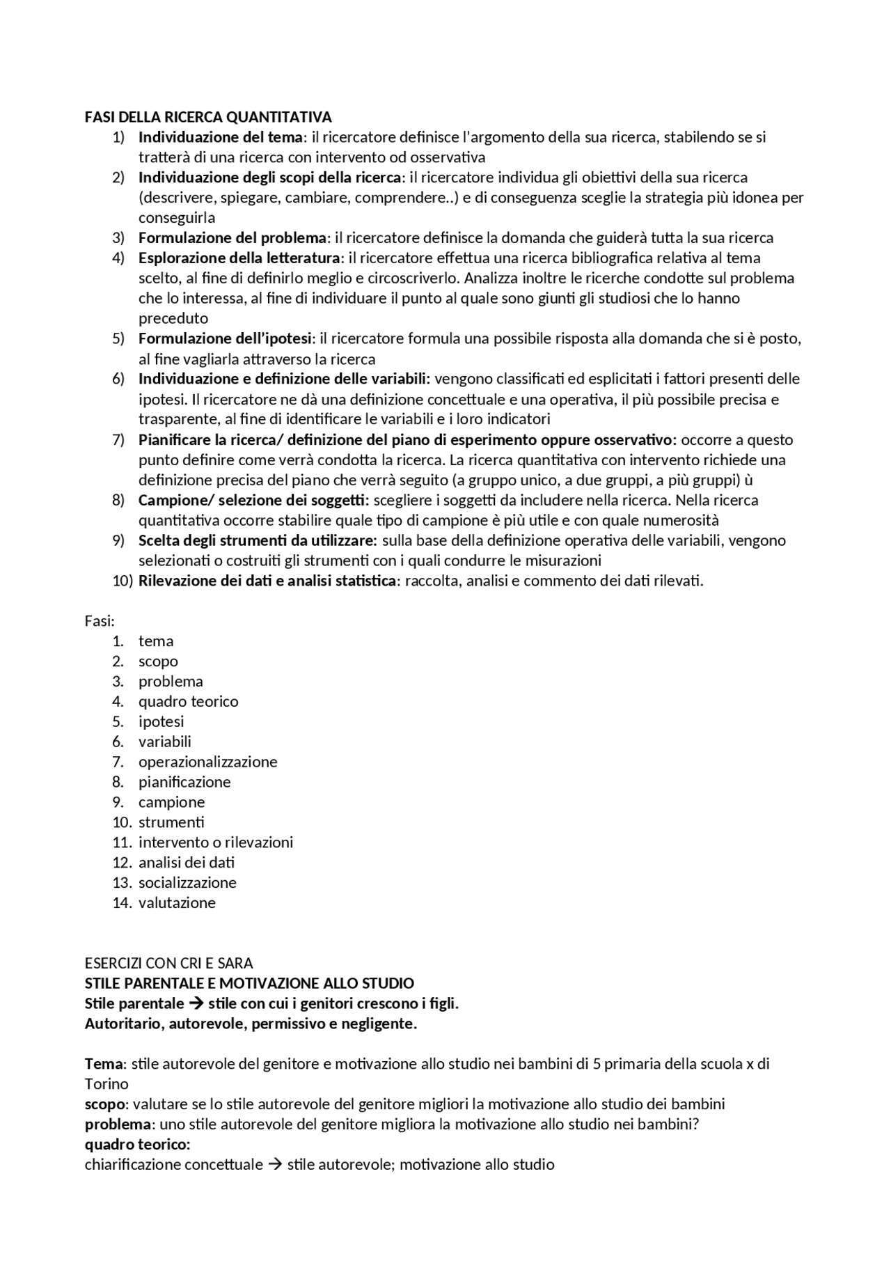 Pedagogia Sperimentale Docsity