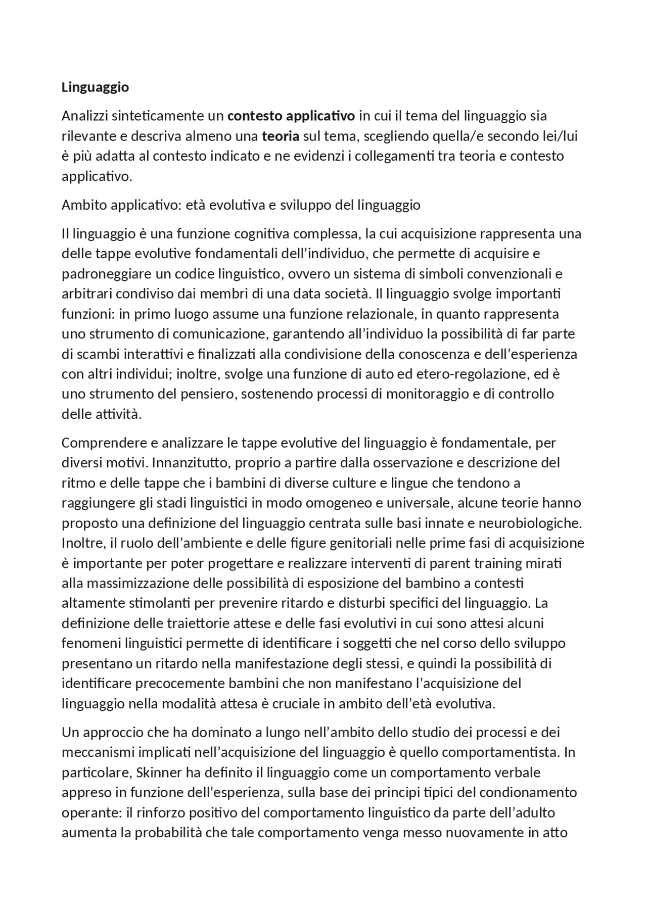 Tracce svolte Prima prova EDS psicologo - Docsity