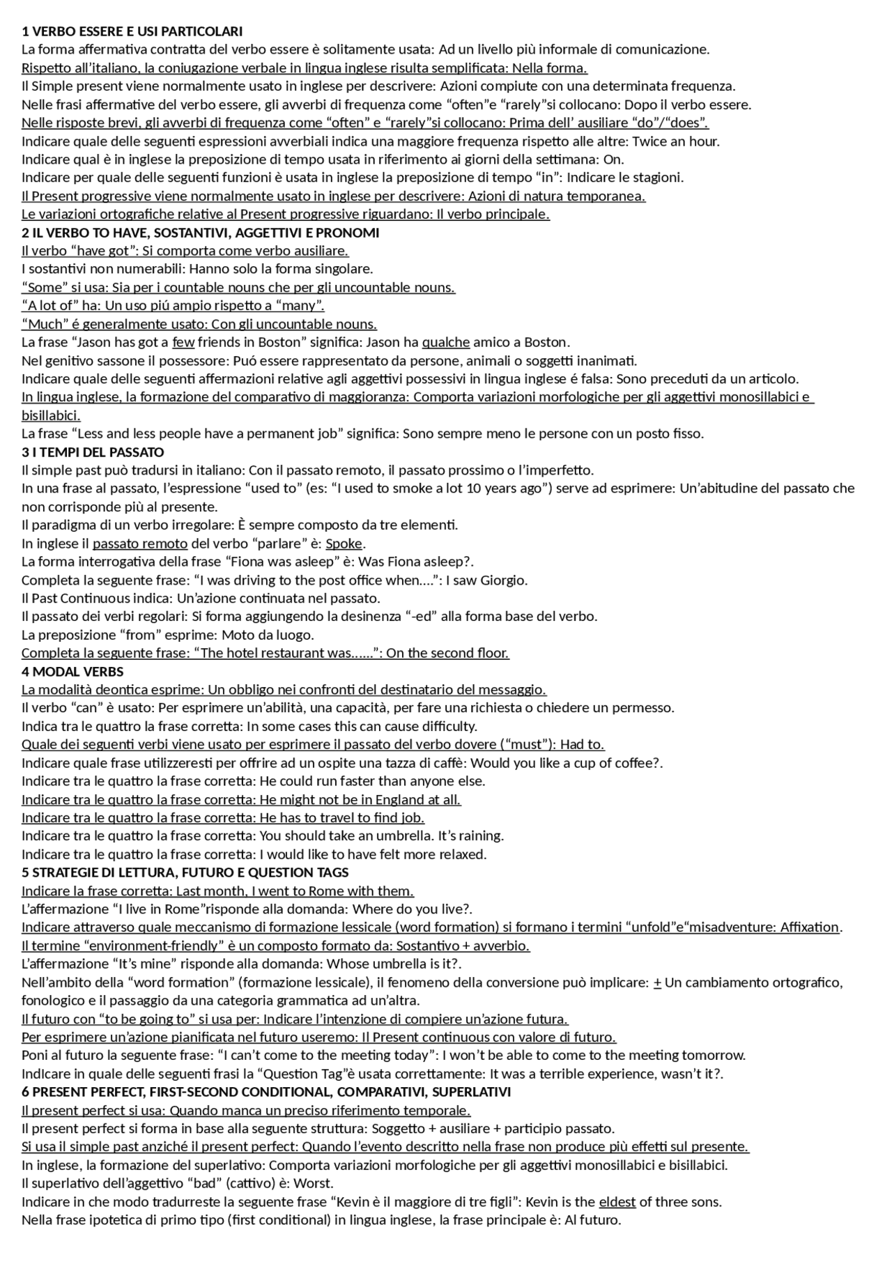 Domande fine capitolo Inglese - Pegaso | Ejercicios de Idioma Inglés ...