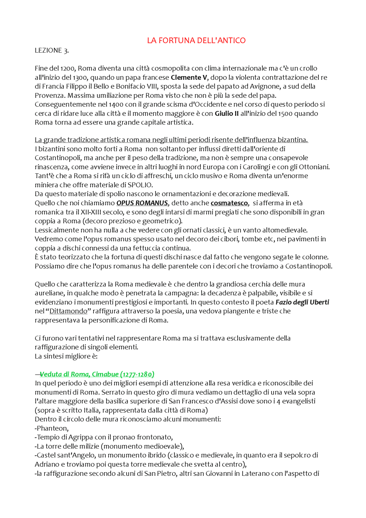 Appunti Storia Arte Moderna Docsity