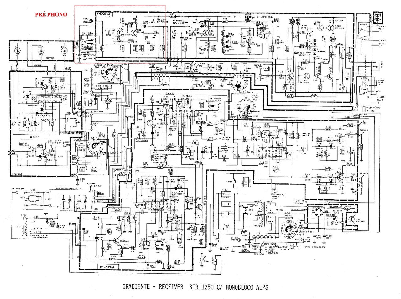 Diagrama Elétrico STR1250 | Esquemas Eletrônica | Docsity
