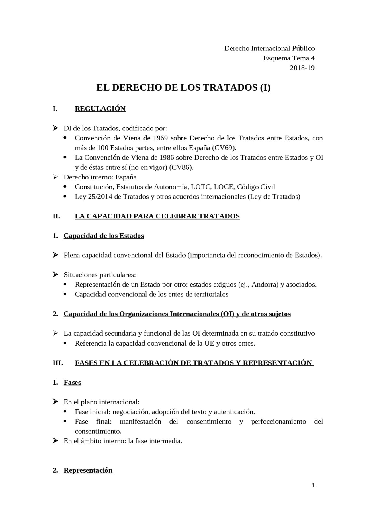 Esquema del tema cuatro - Docsity