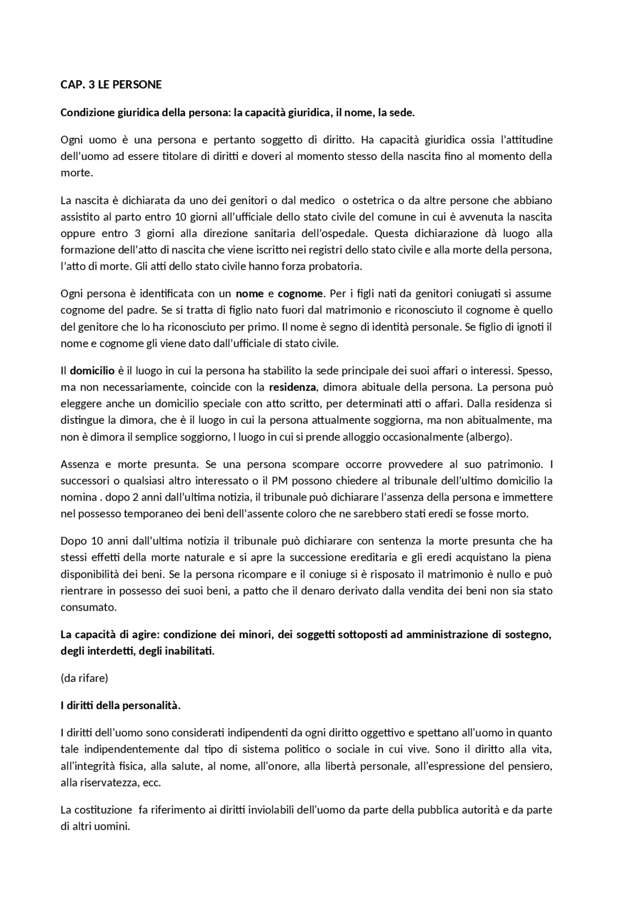 Istituzioni Di Diritto Privato Galgano Docsity