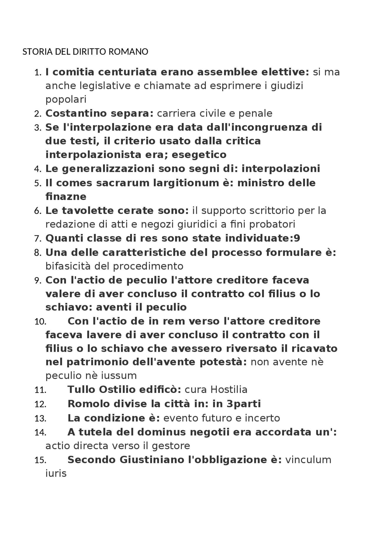 Storia Del Diritto Romano Docsity