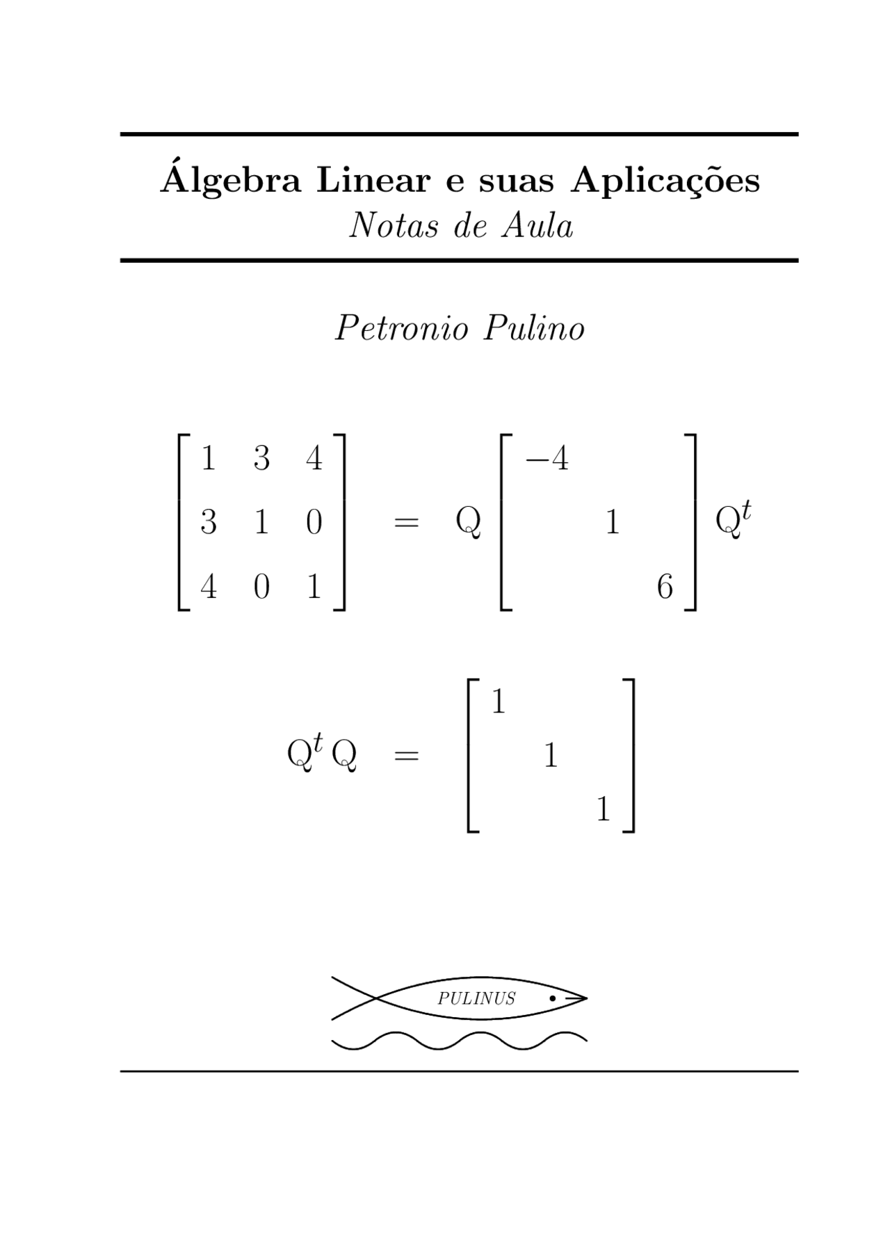 Resumo de Algebra lienar - Docsity