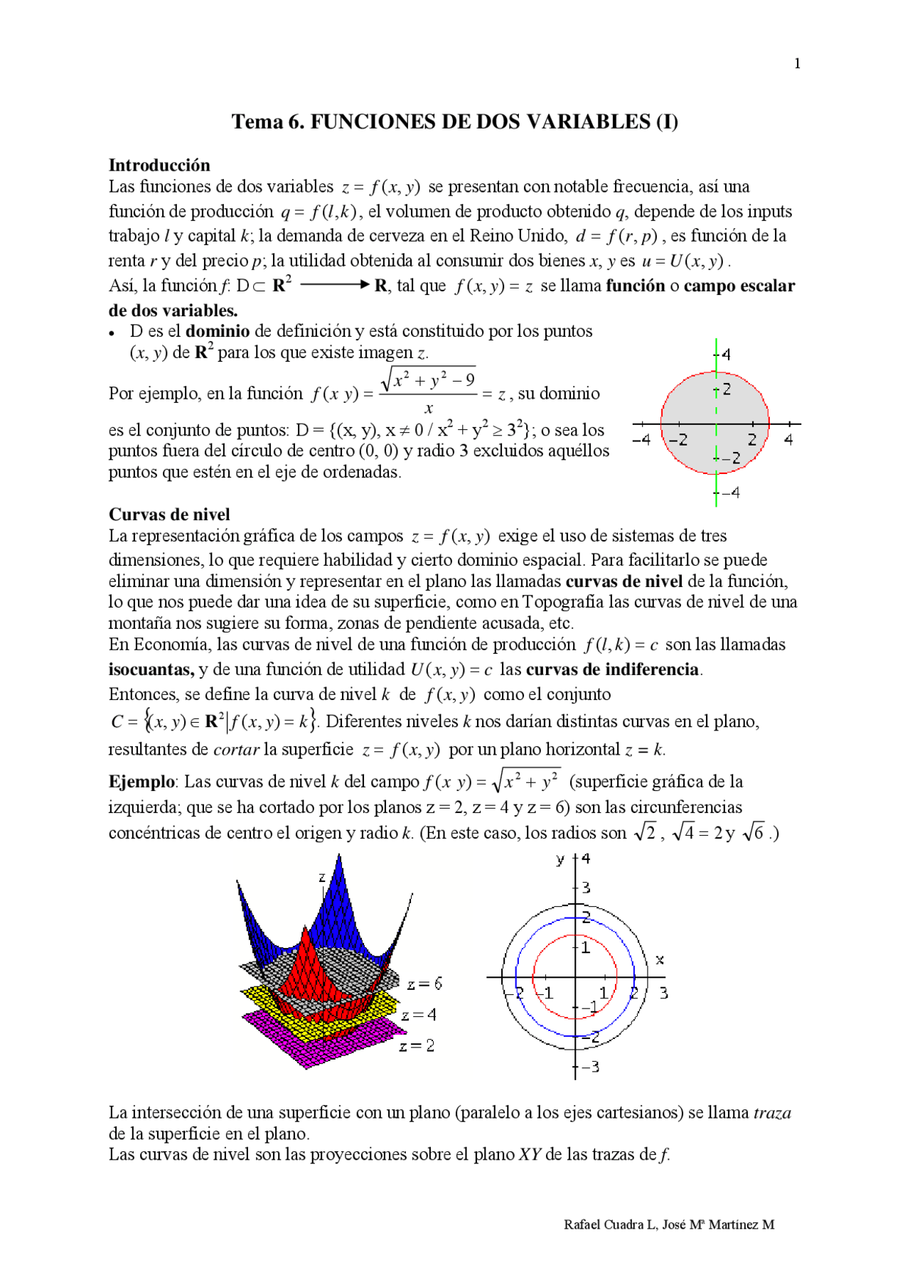 Funciones De Dos Variables Docsity