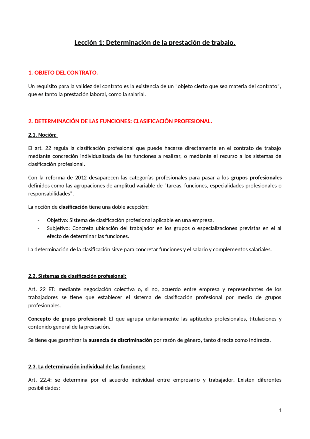 Derecho Laboral Ii Apuntes Docsity