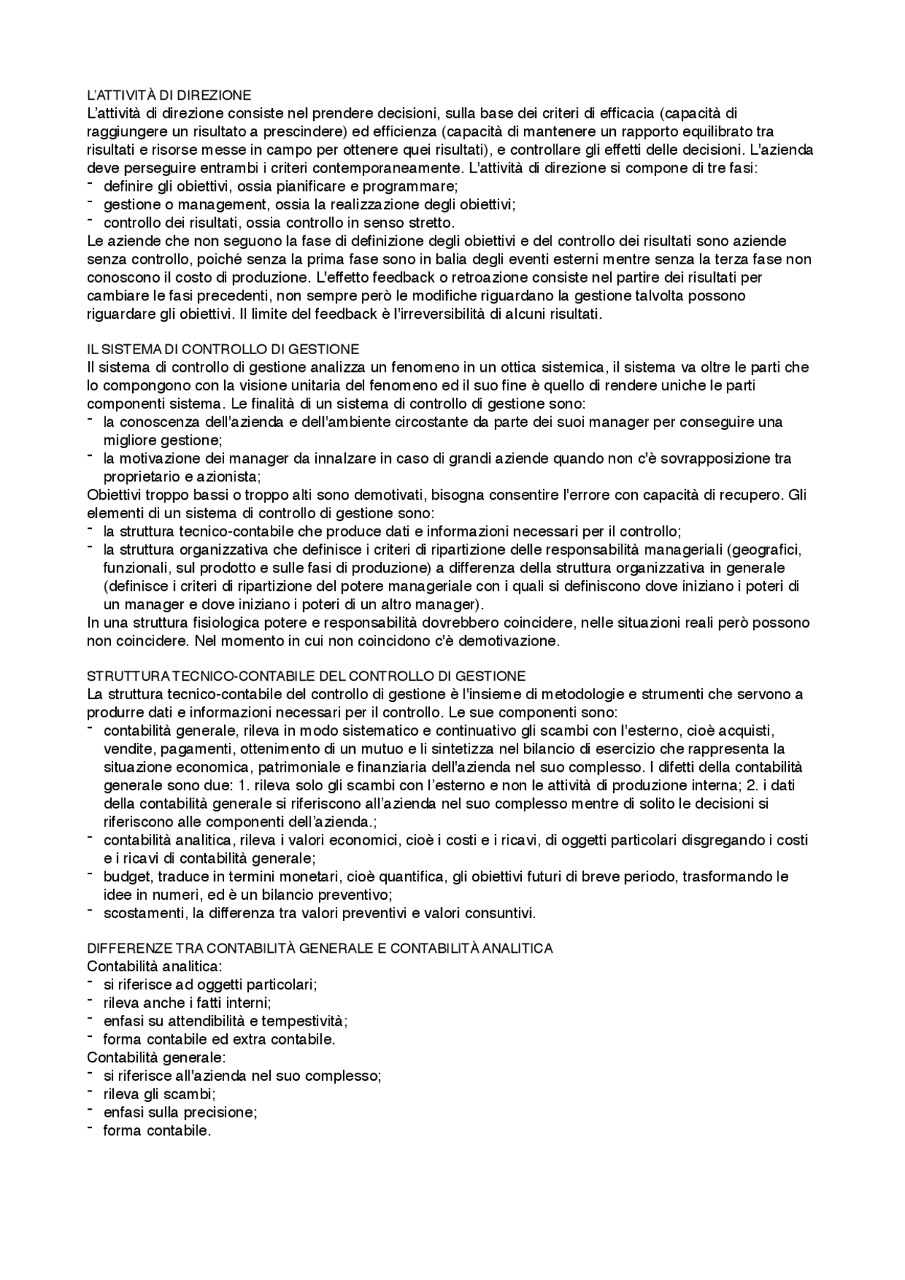 Programmazione E Controllo Docsity