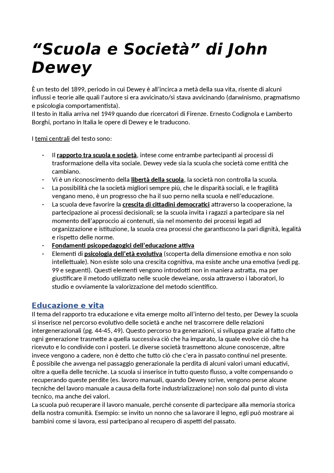 Libro Scuola E Società Docsity