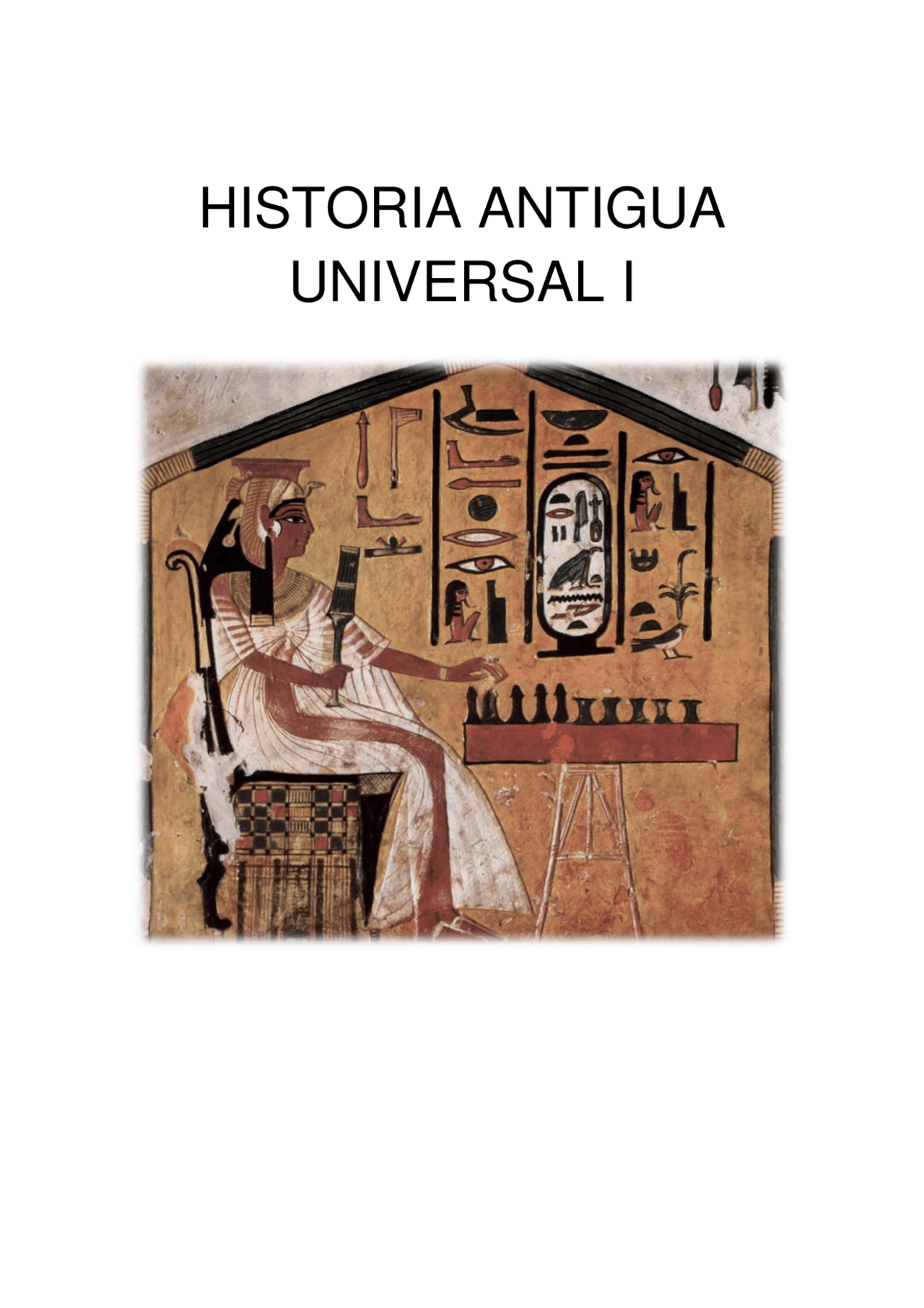 historia antigua universal i | Apuntes de Historia antigua | Docsity