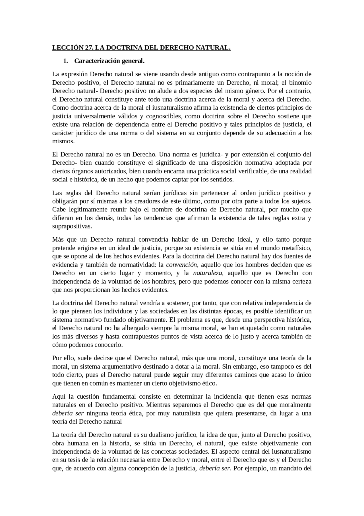 Tema De De TeorÍa Del Derecho Docsity