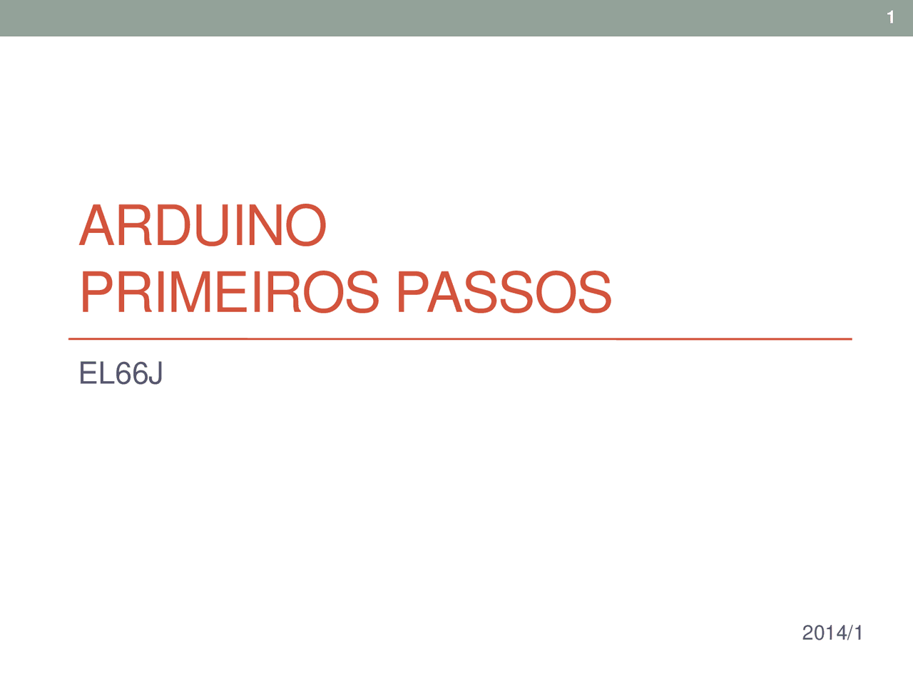 Slides Para Iniciação A Arduino Docsity