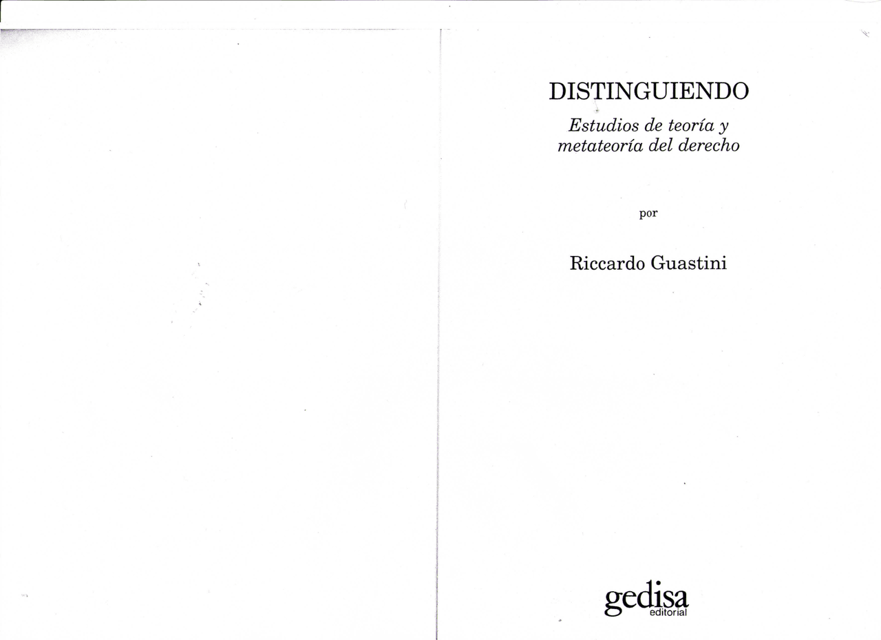 Distinguiendo Guastini - Docsity