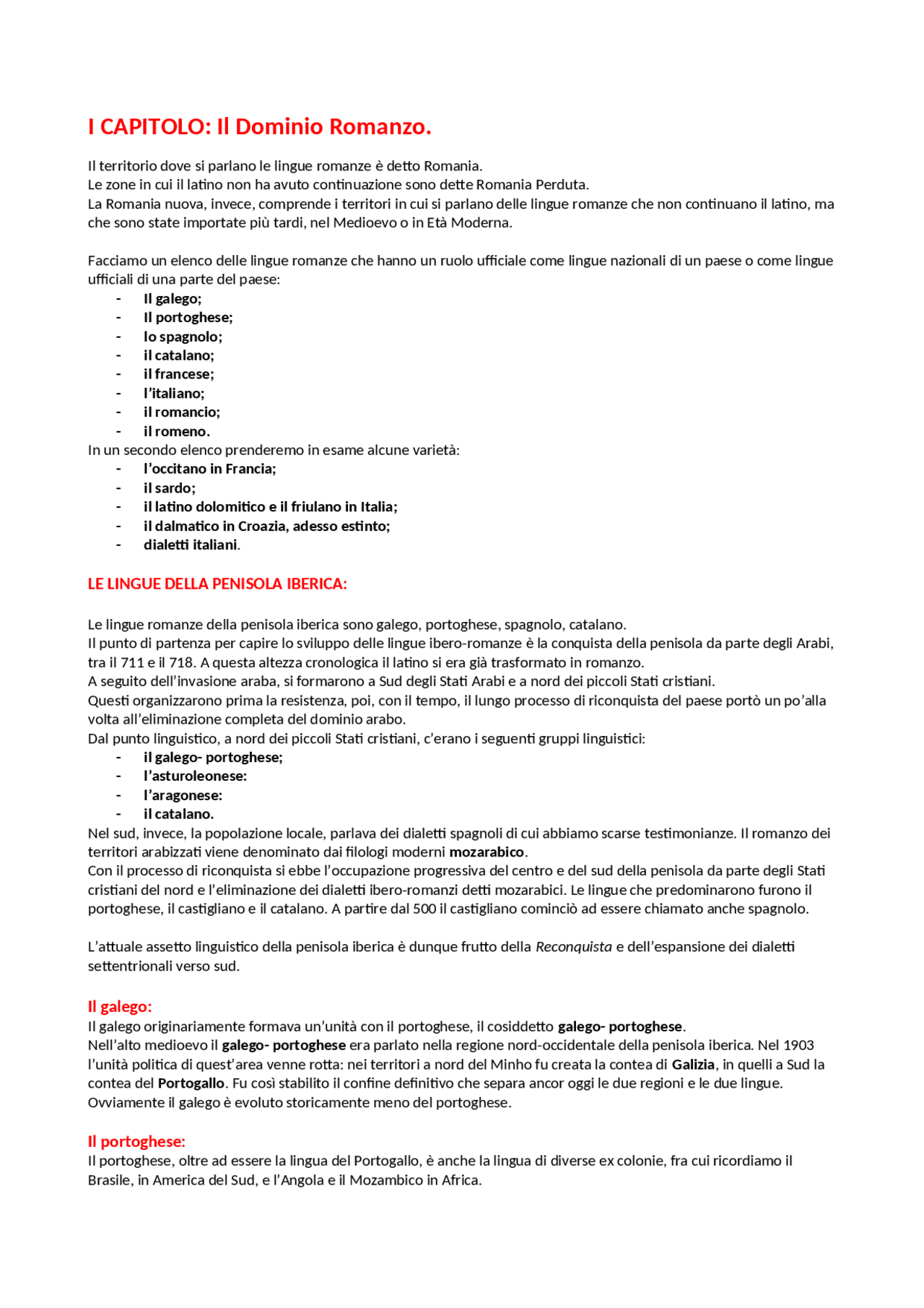 Manuale Di Linguistica E Filologia Romanza Sintesi Docsity