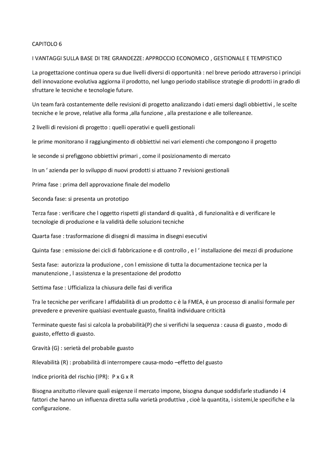 Riassunto Libro Progettazione Continua Cap6e7 Di Davide Bruno Docsity