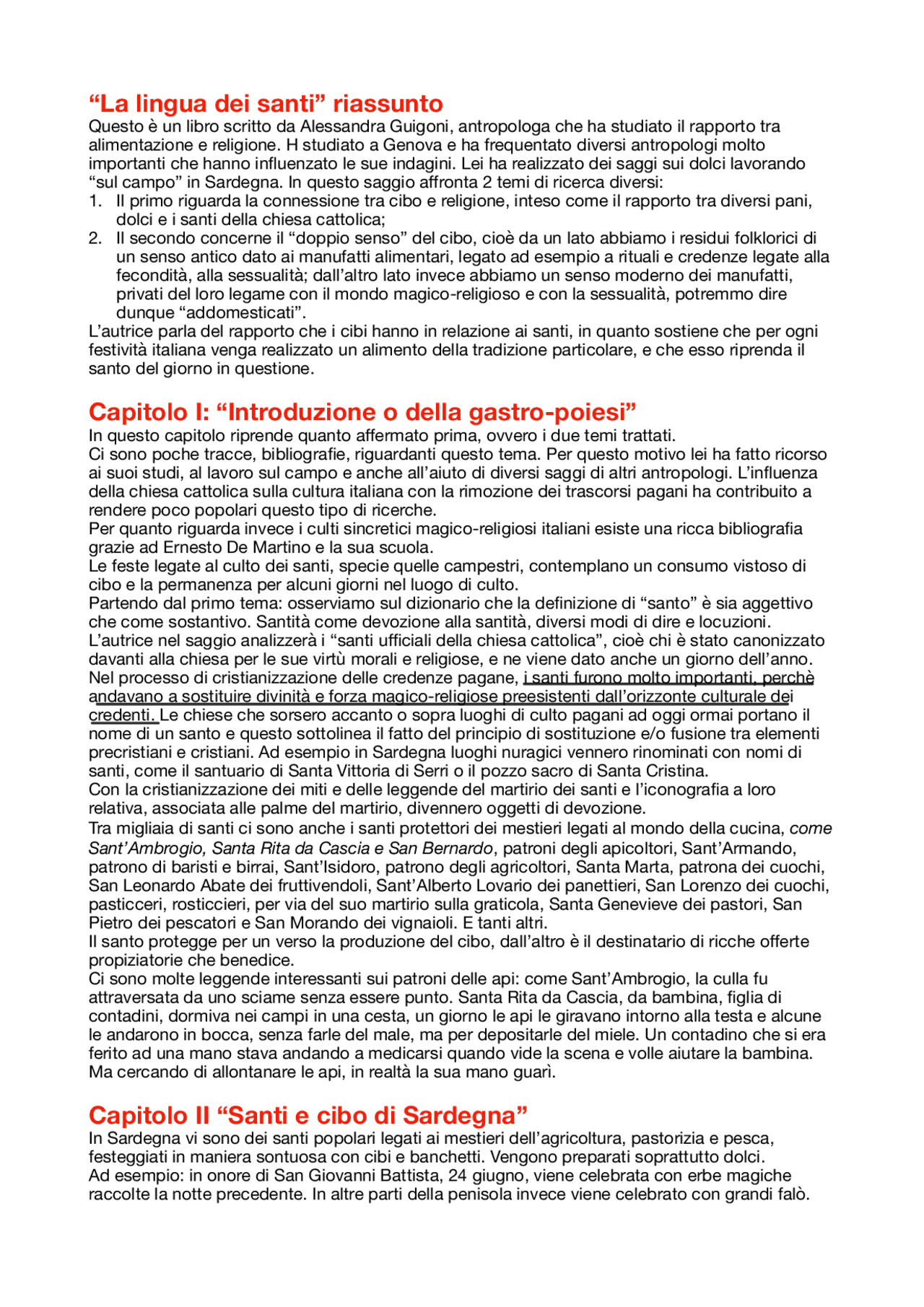 Riassunto Libro La Lingua Dei Santi” Prof Bonato 20192020 Docsity