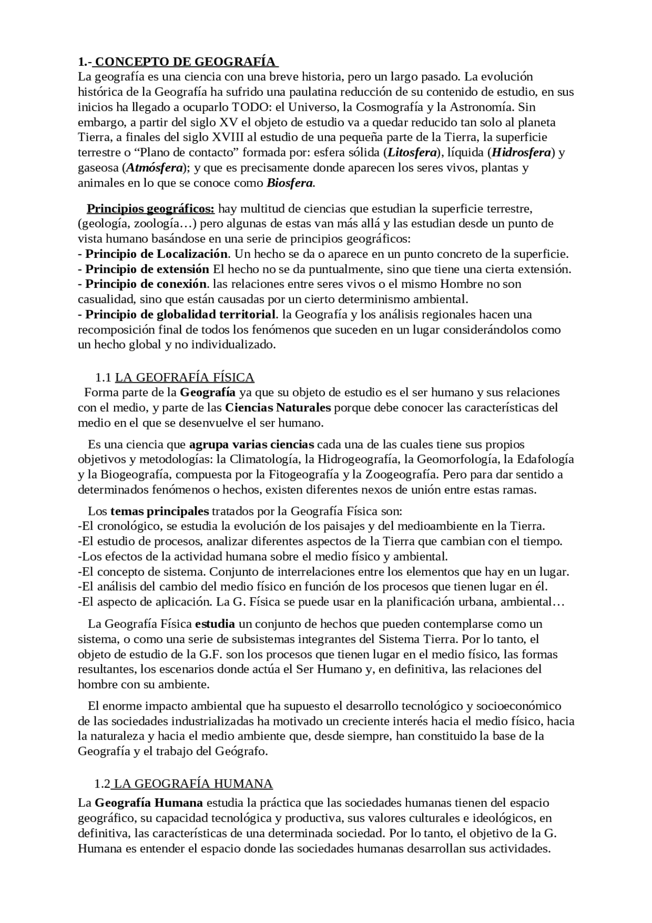 Apuntes De Geografia Docsity