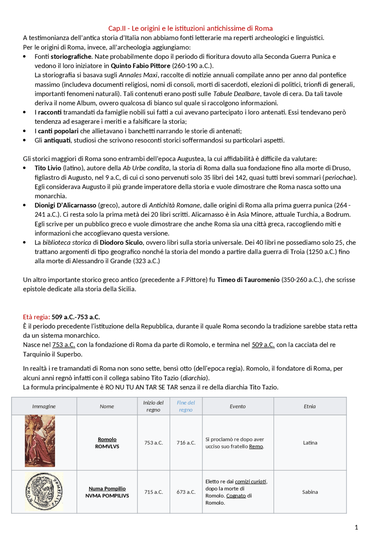 Appunti Di Storia Romana Docsity