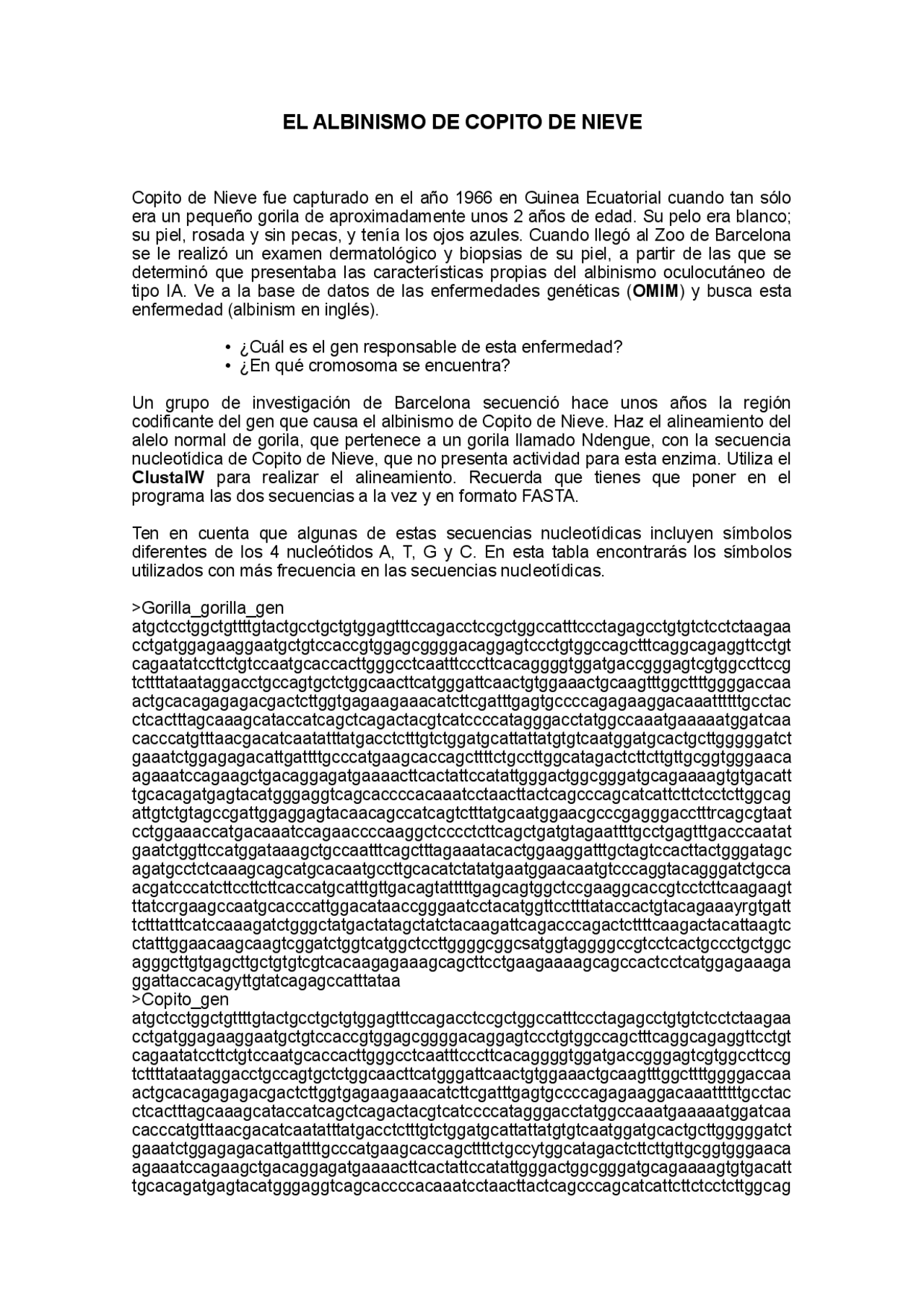 BioinformÁtica Ejercicios Aplicados Docsity