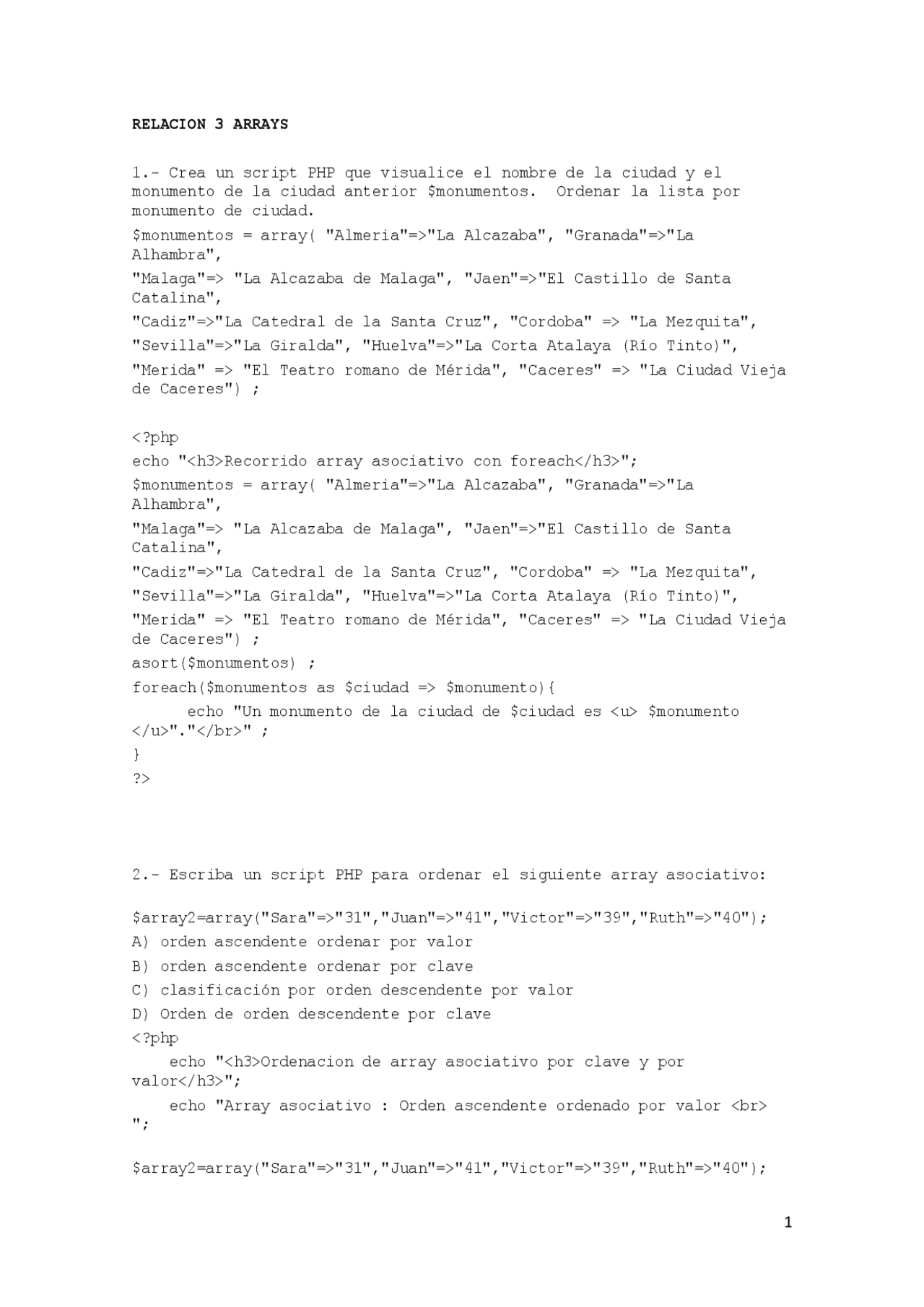 Arrays para programar, nivel principiante | Guías, Proyectos ...