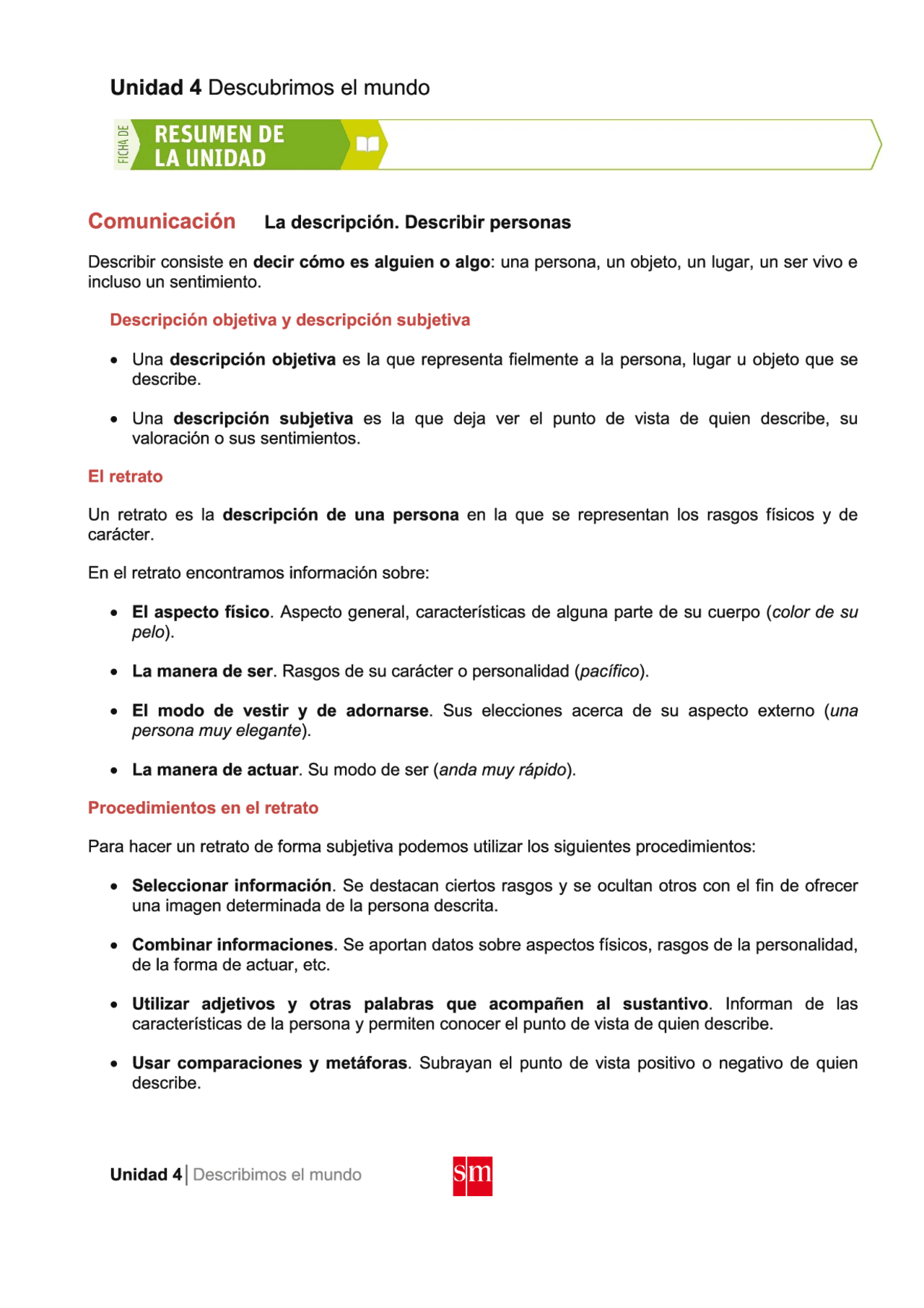 Tema 4 Lengua y Literatura 1ºEso - Docsity