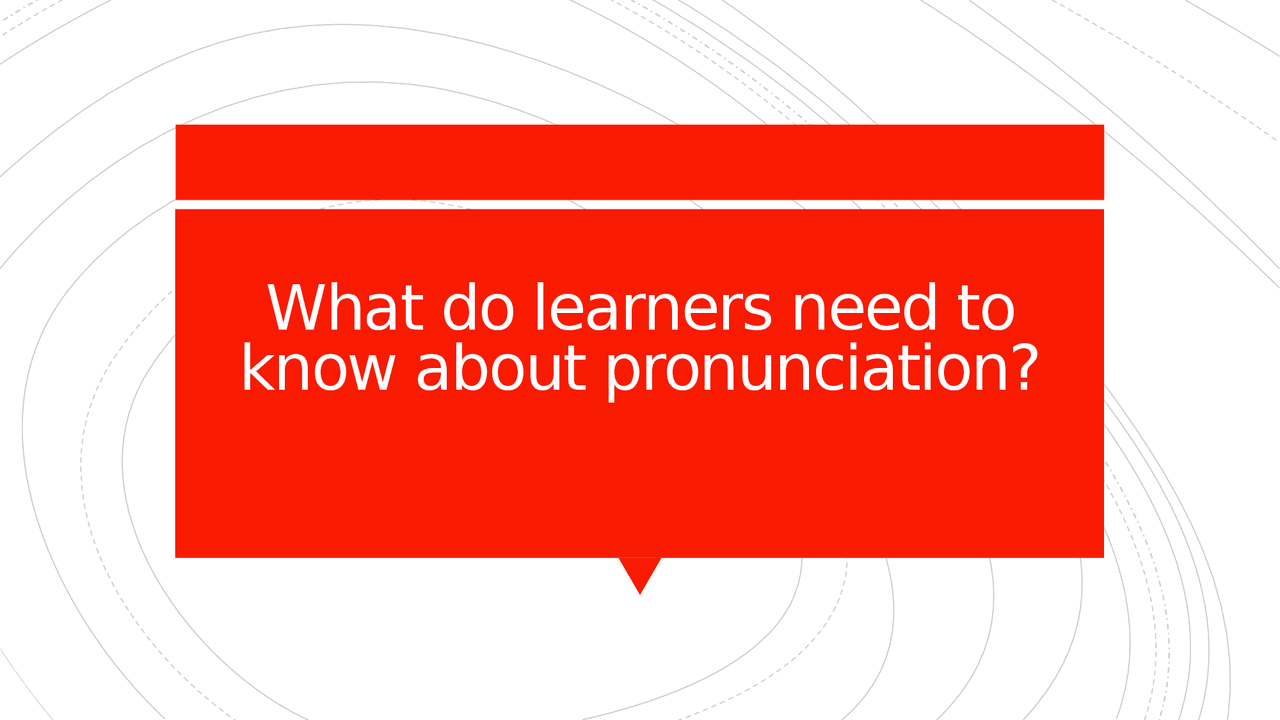 First lesson on Pronunciation | Slides of English | Docsity