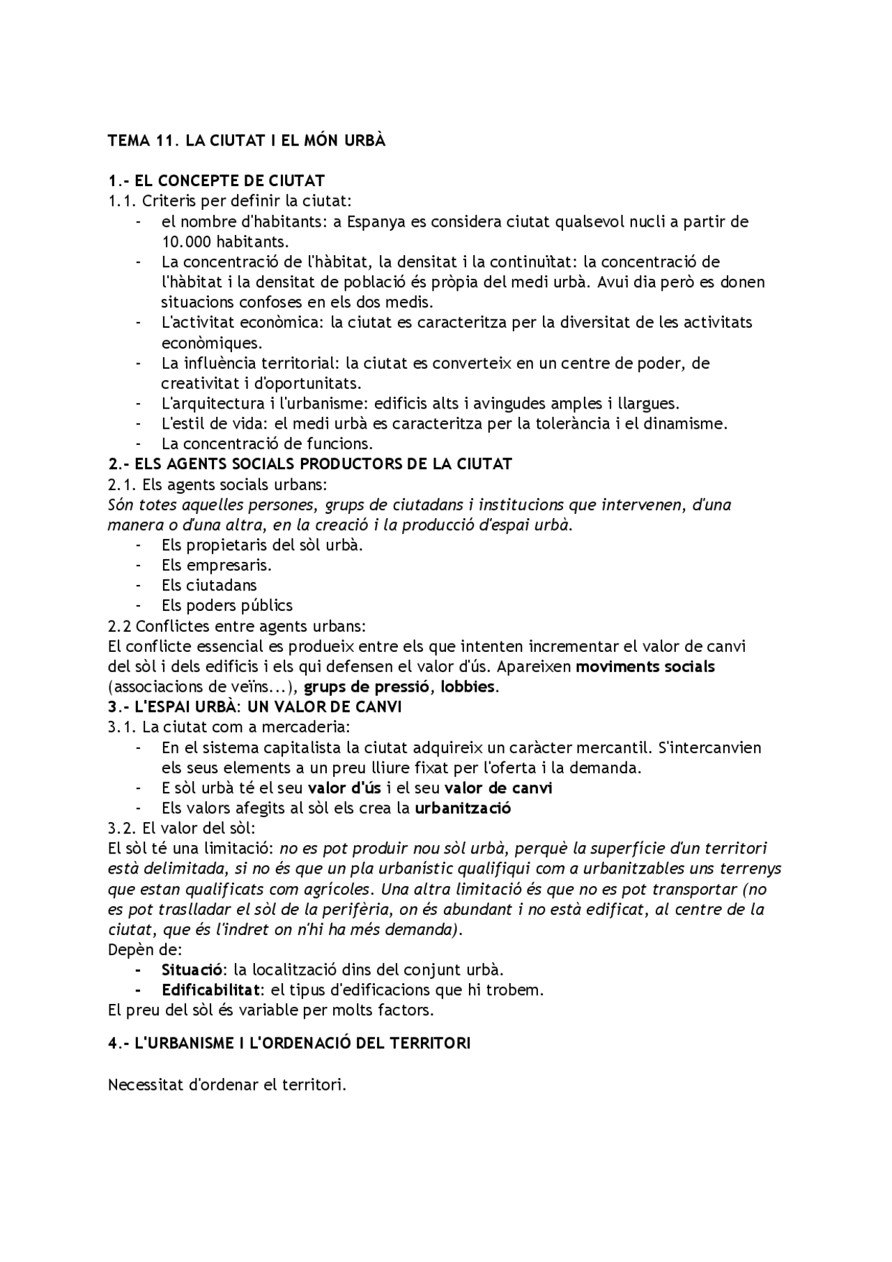 TEMA 11: La cuitas: estructura i morfología | Appunti di Geografia ...