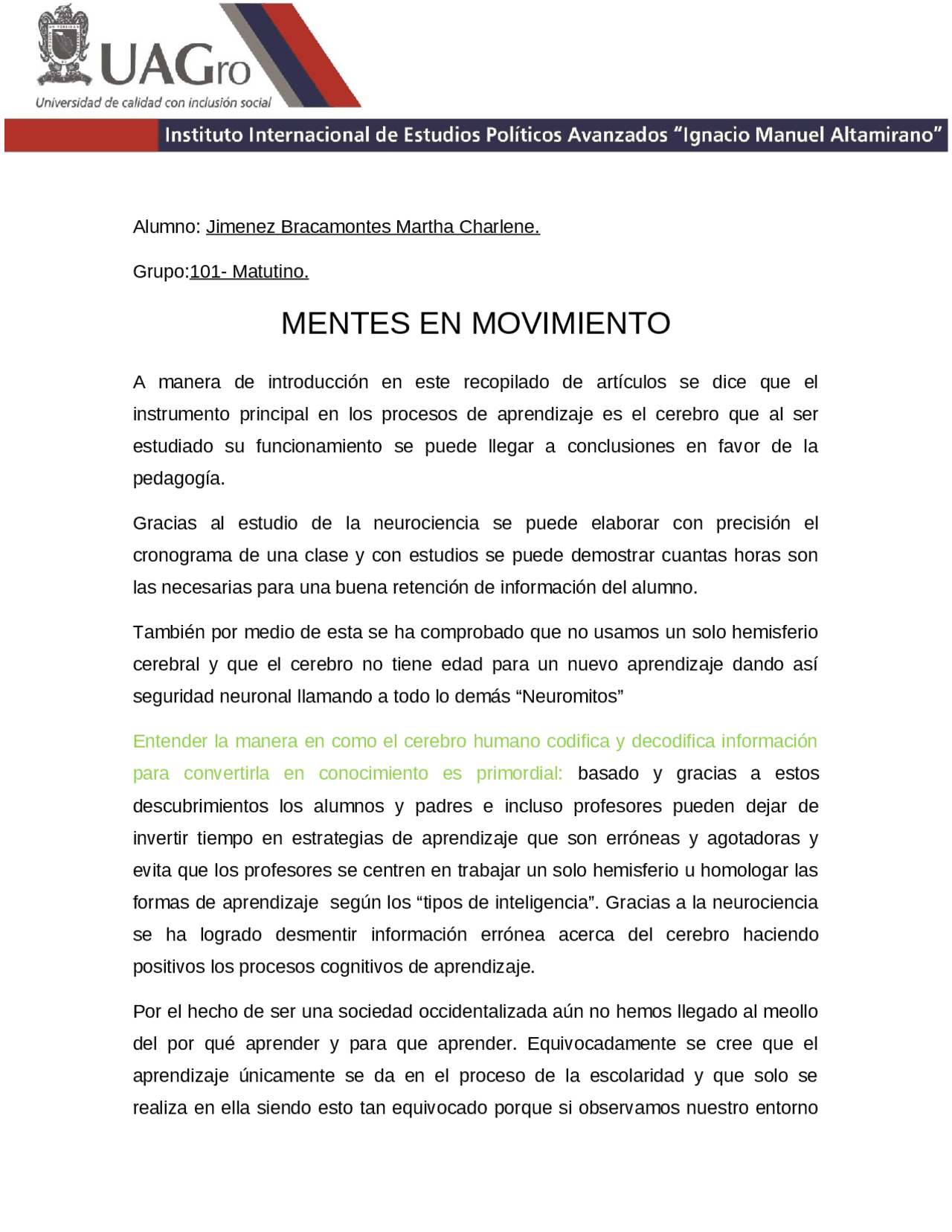 Ensayo Pensamiento Lógico Docsity