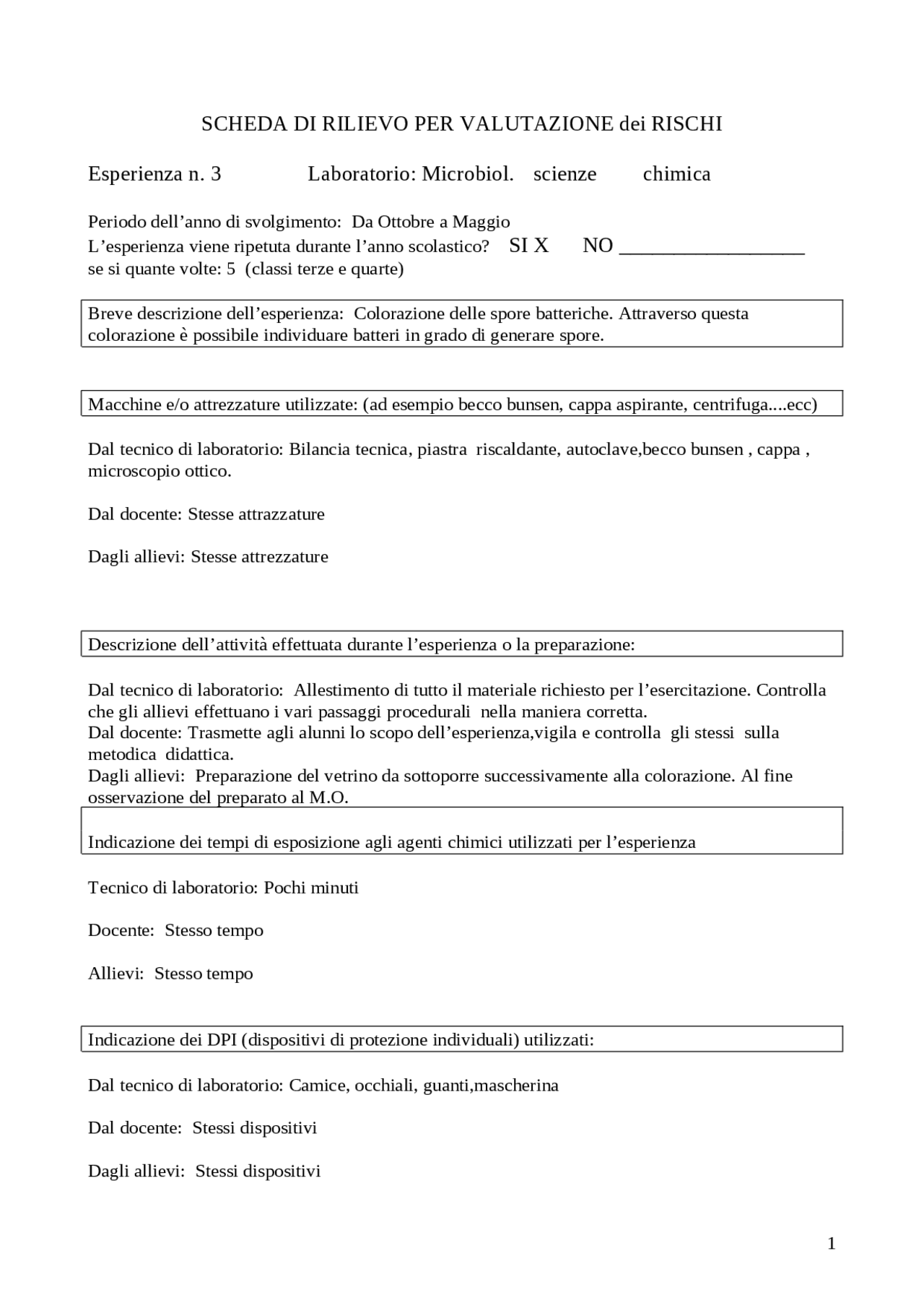 Laboratorio Di Microbiologia Docsity