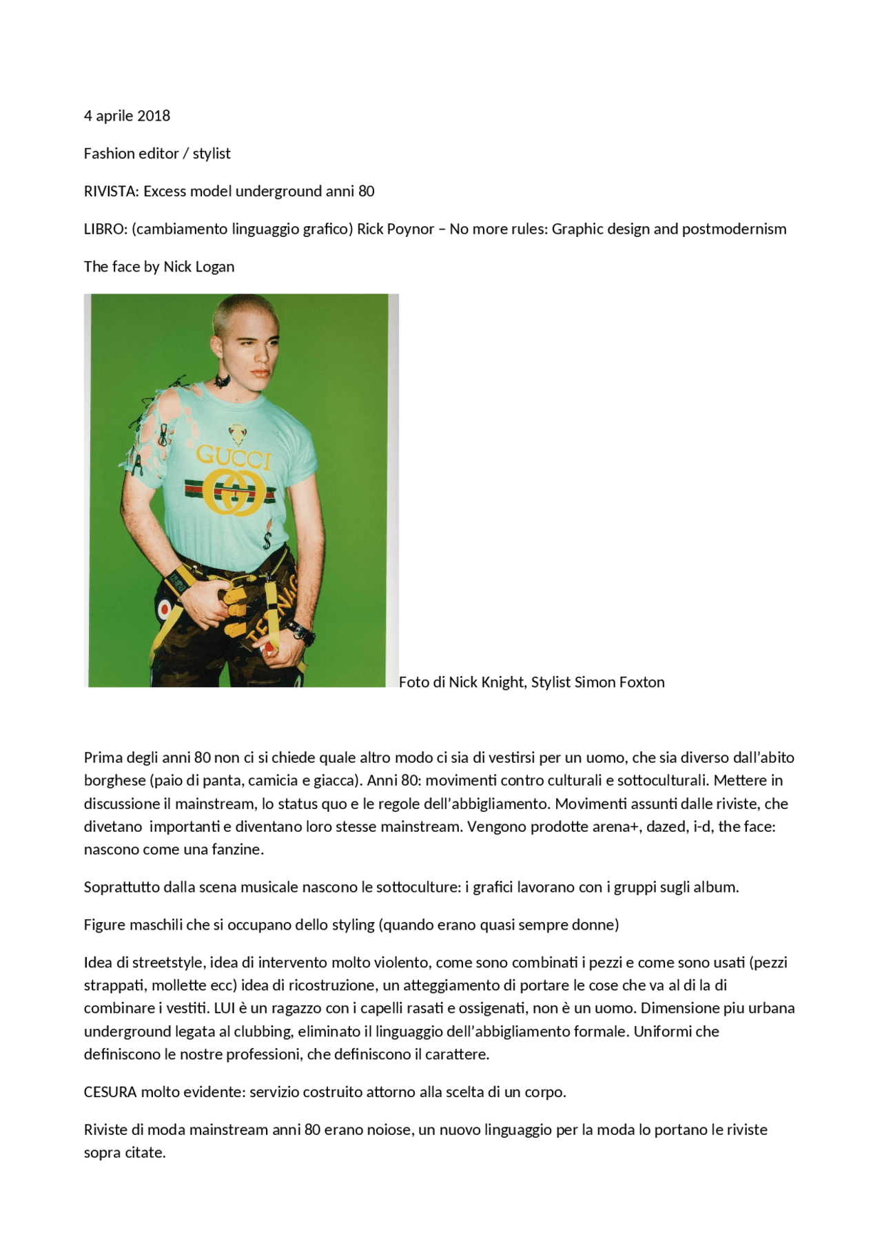 Concept Design Appunti Docsity