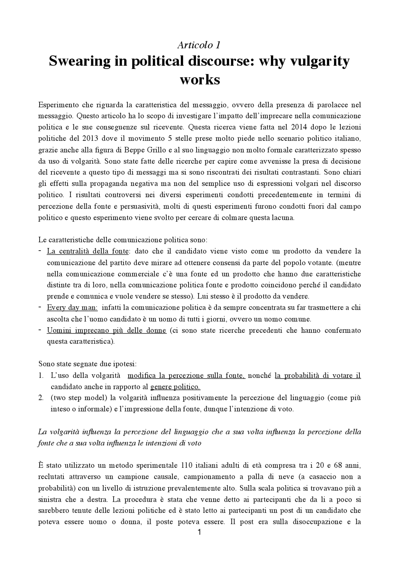 Articoli Per Esami Cavazza Docsity