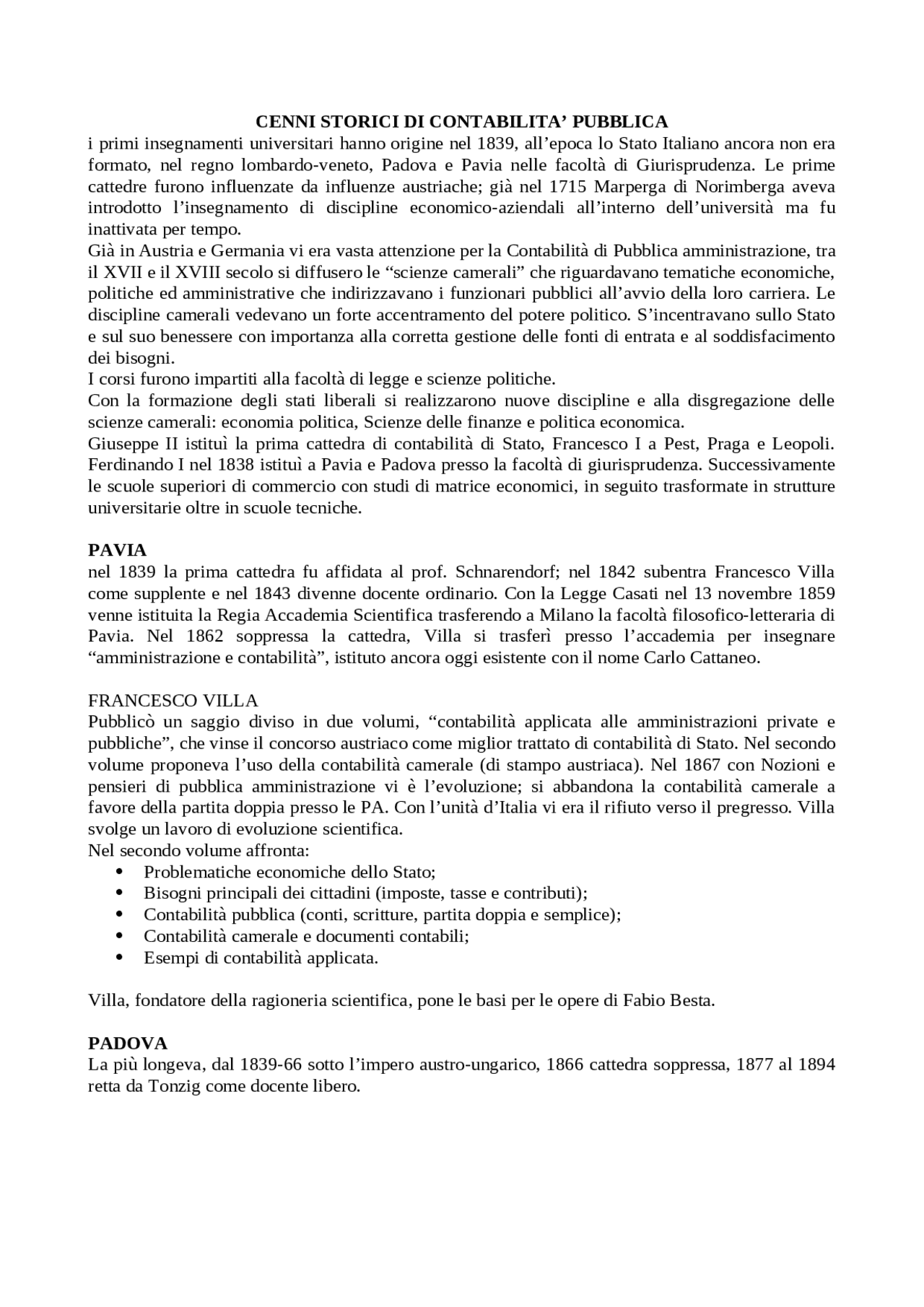 Contabilità Pubblica Docsity