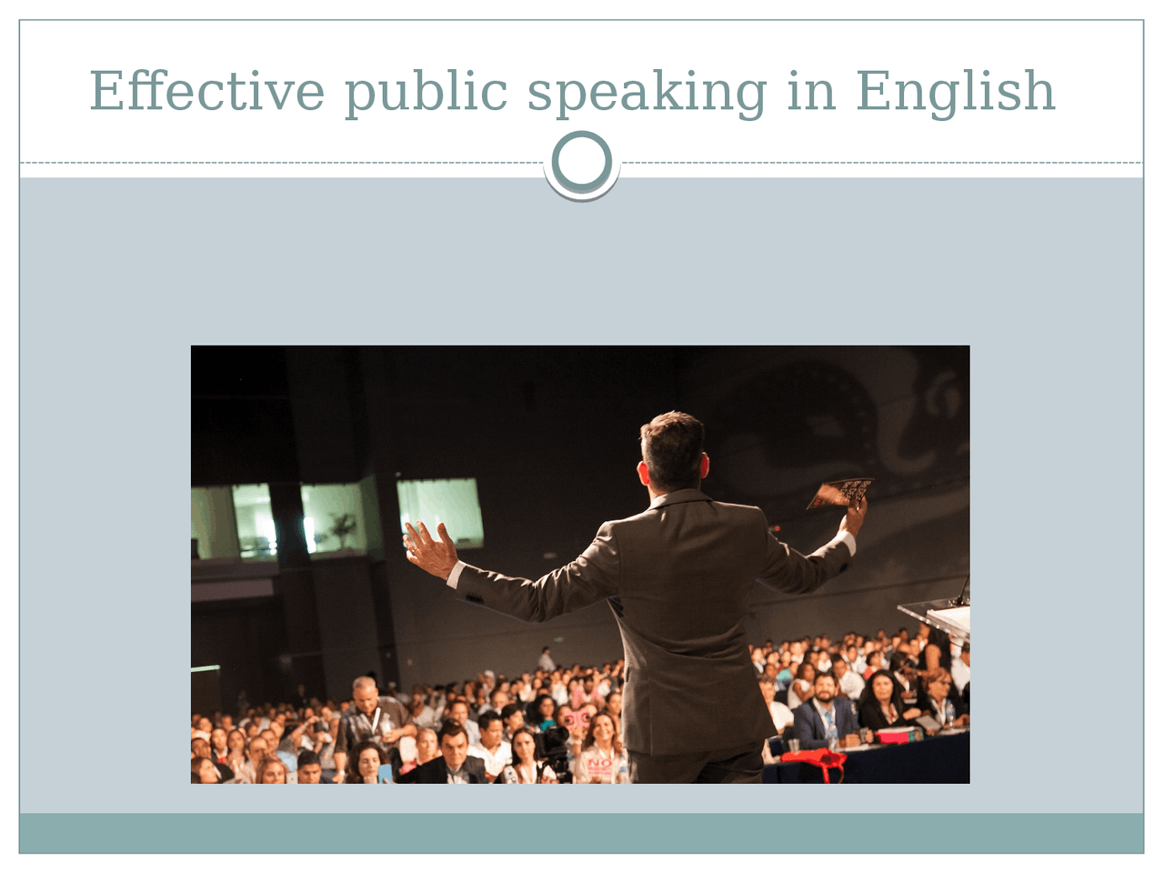 Inglese Public Speaking Docsity