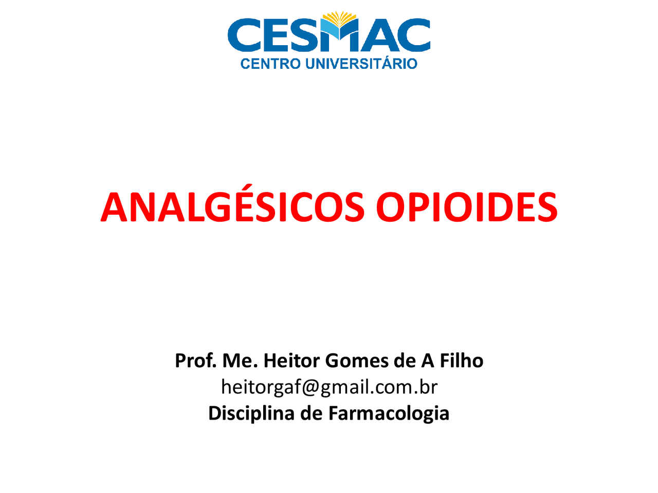 Analgésicos Opioides Docsity