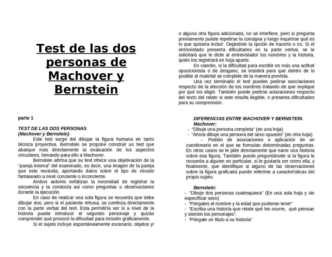 Test de las dos personas de Machover y Bernstein | Apuntes de ...