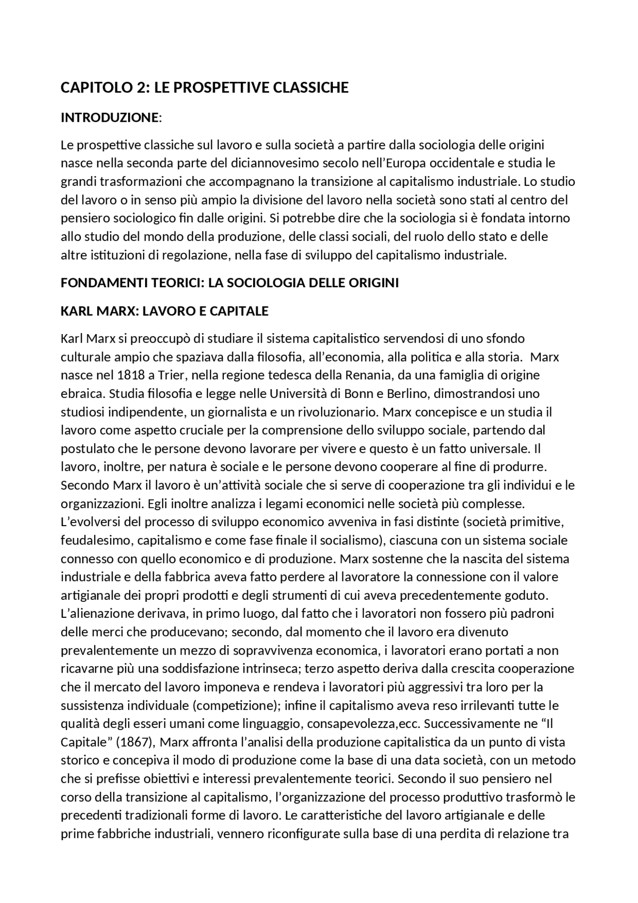 Riassunti Sociologia Docsity