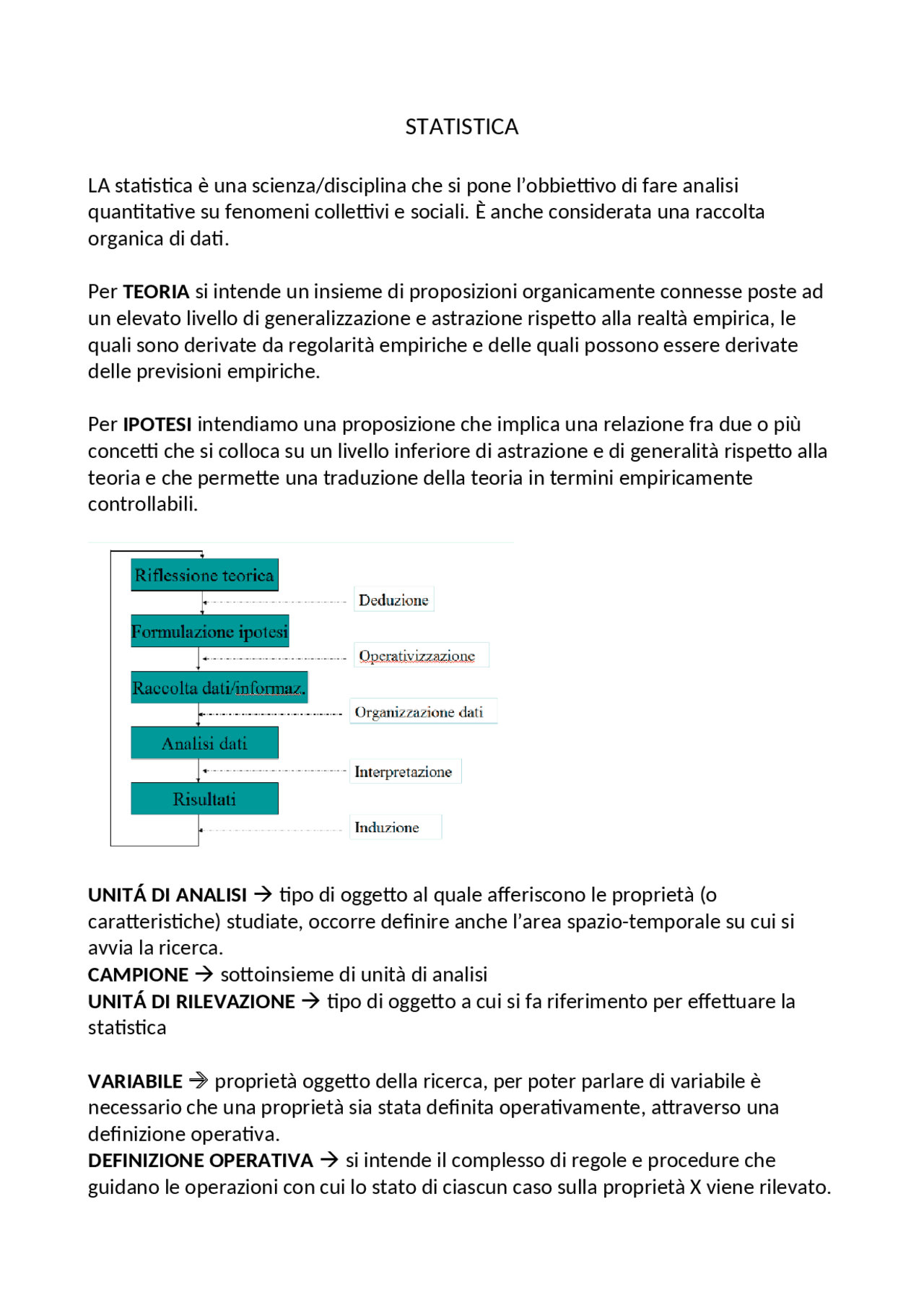 Principi Di Statistica Docsity