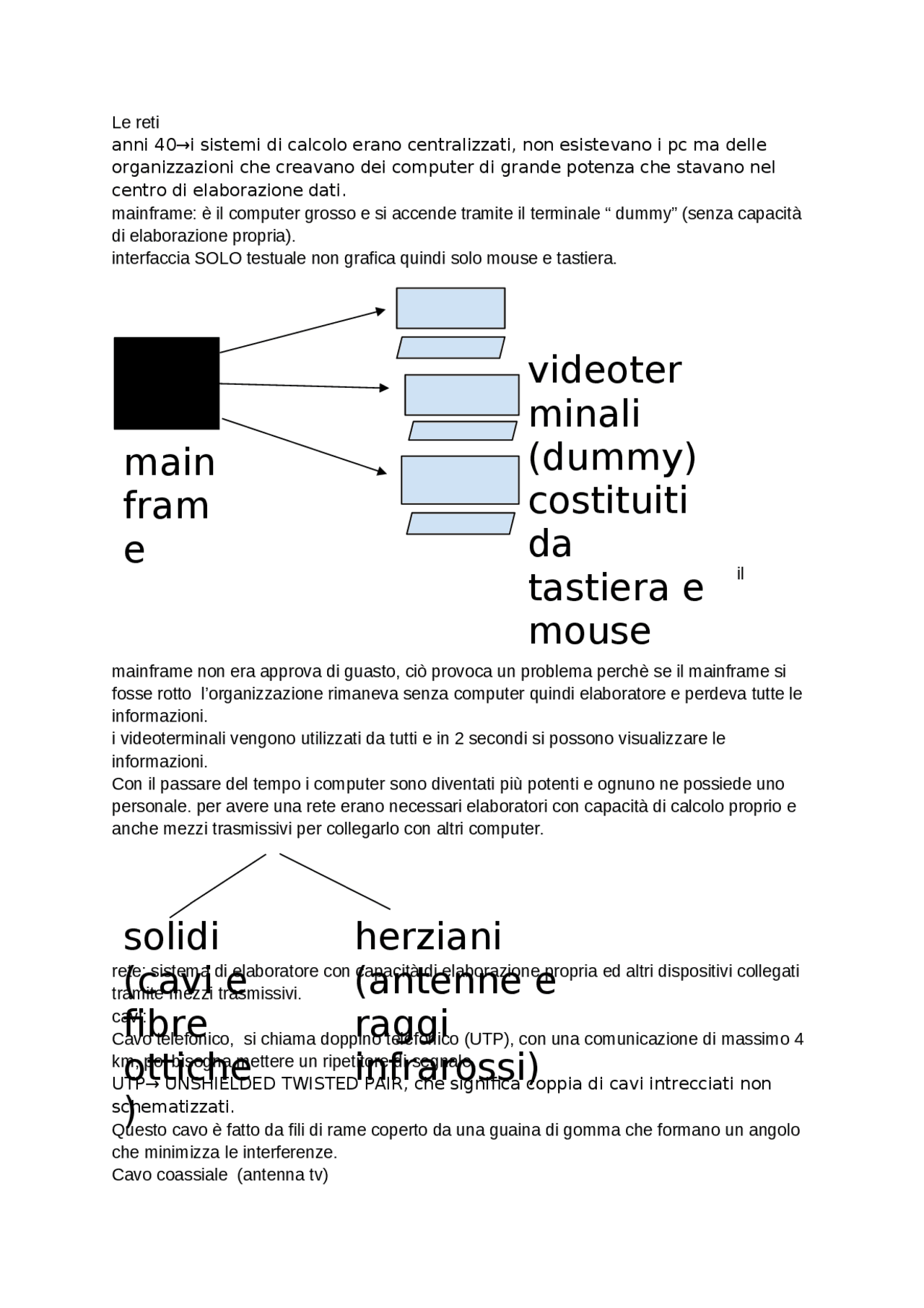 Introduzione Reti Informatica Docsity