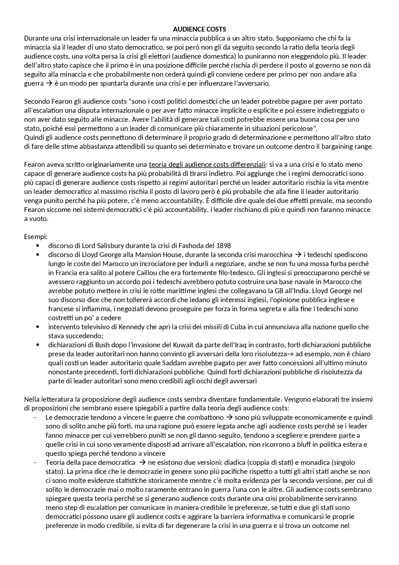 Appunti Conflitti Internazionali Docsity