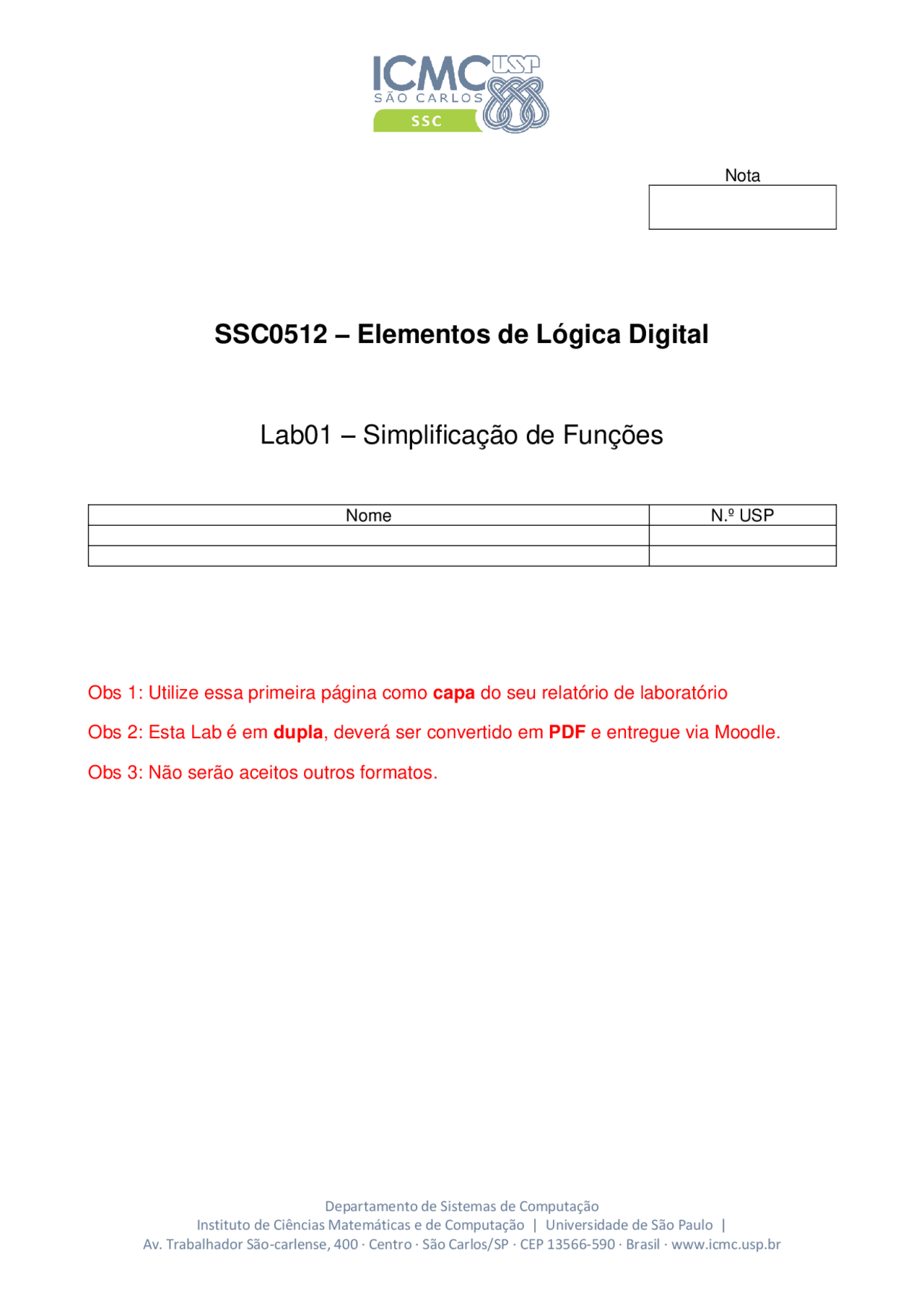 Arduino Laboratório De Docsity