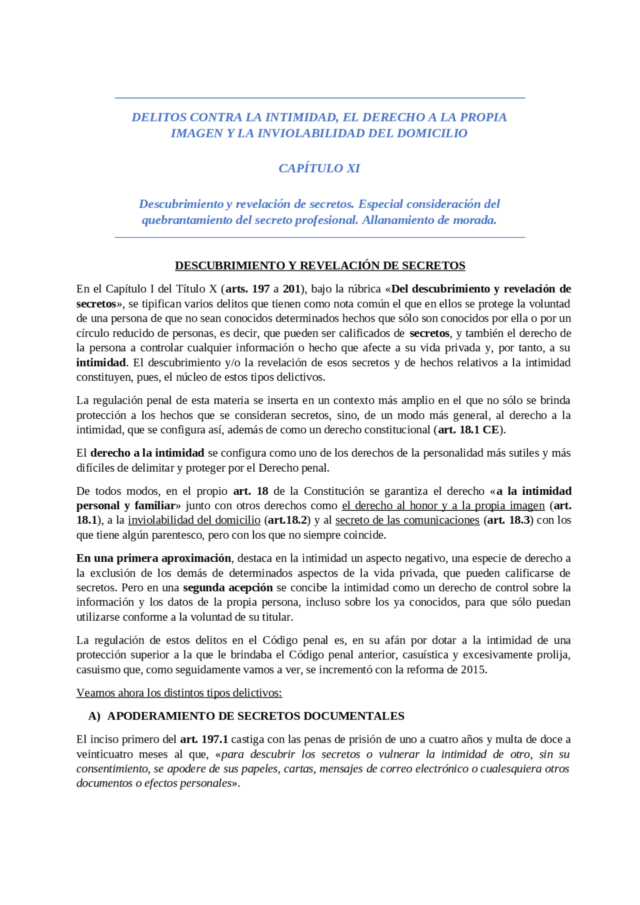 Apuntes Derecho Penal Docsity