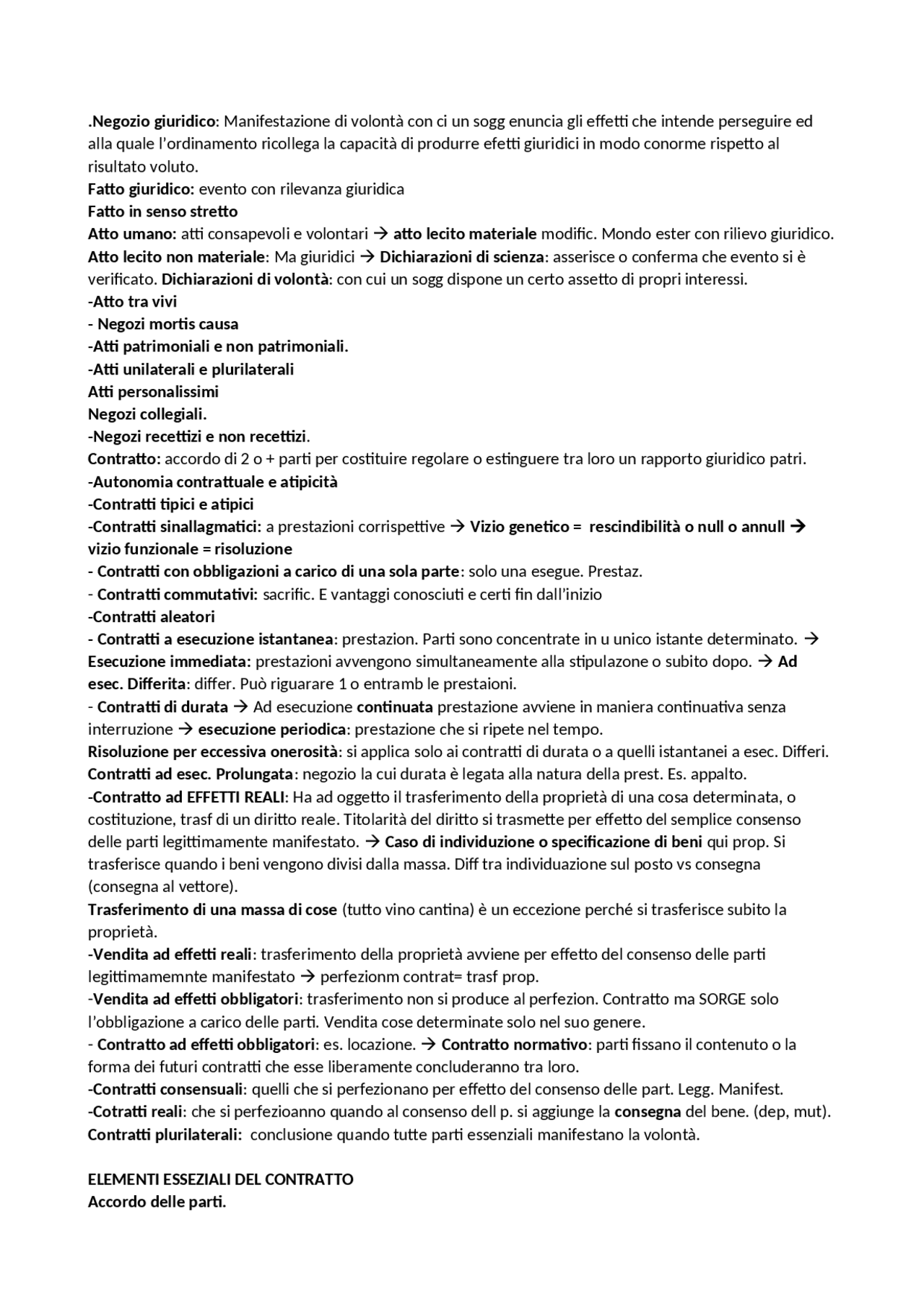 Schema E Appunti Riassuntivo Dellesame Di Diritto Civile Del Prof