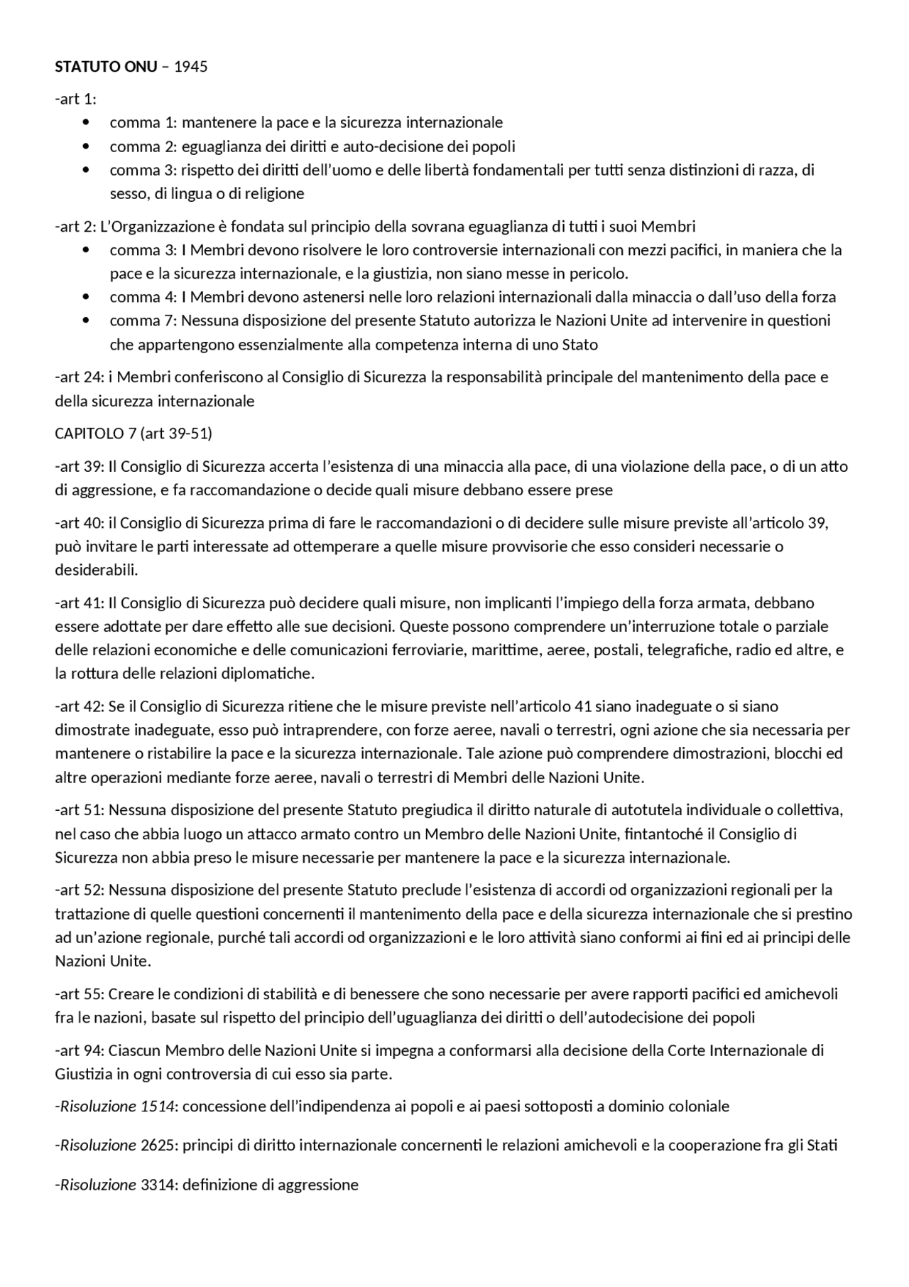 Artcoli Regimi Internazionali Docsity