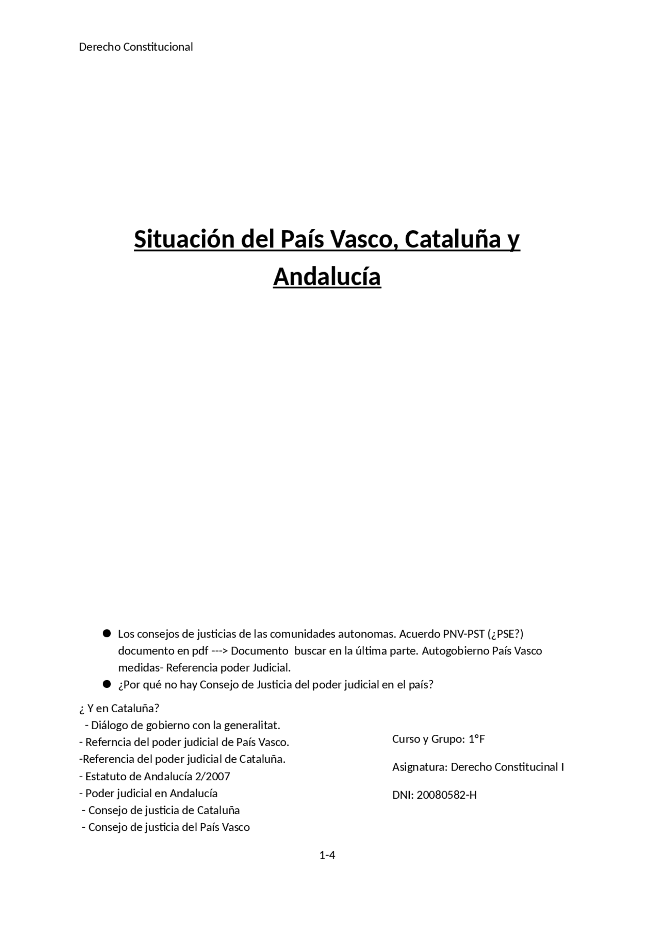 Practica Derecho Constitucional I Docsity