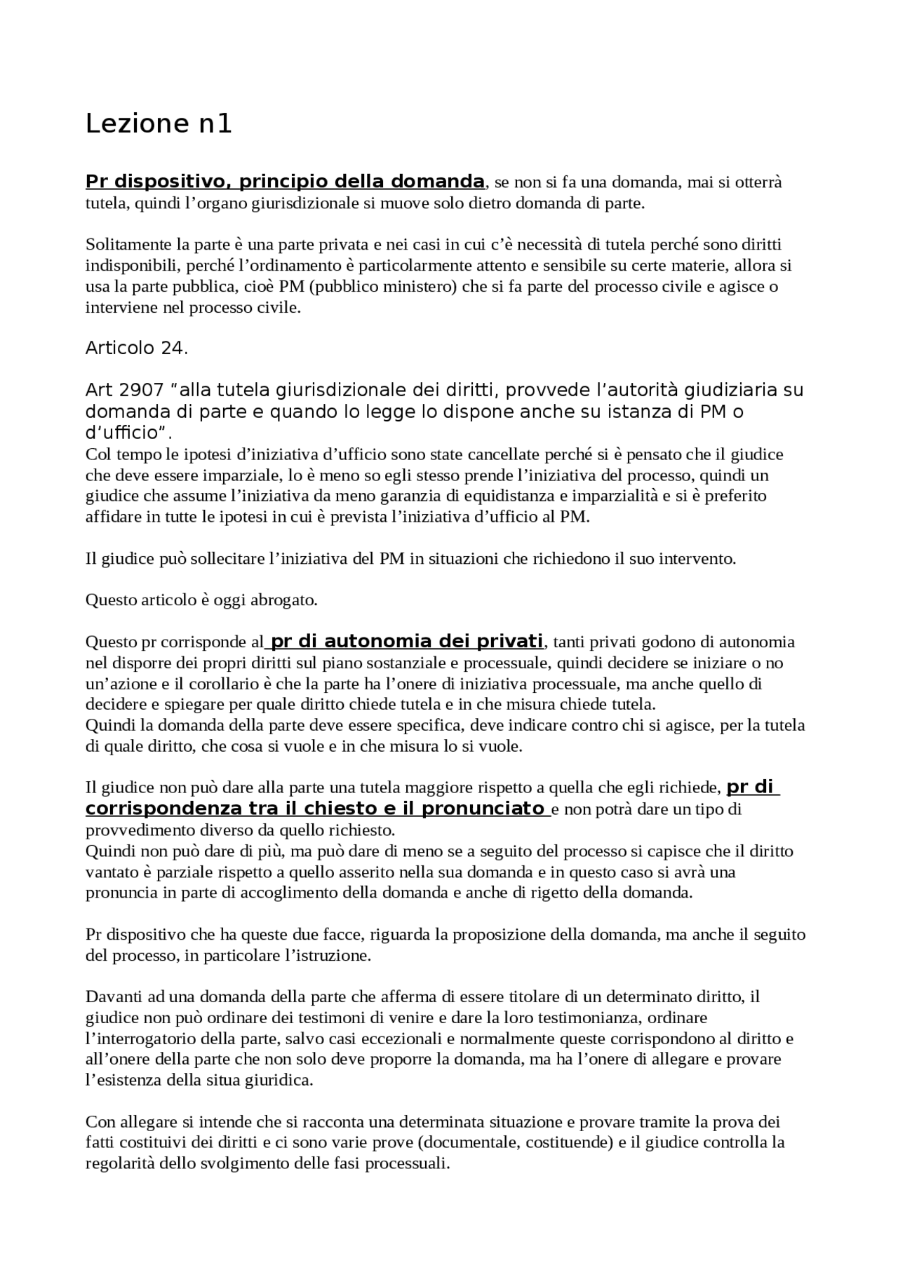 Procedura Civile Luiso Docsity