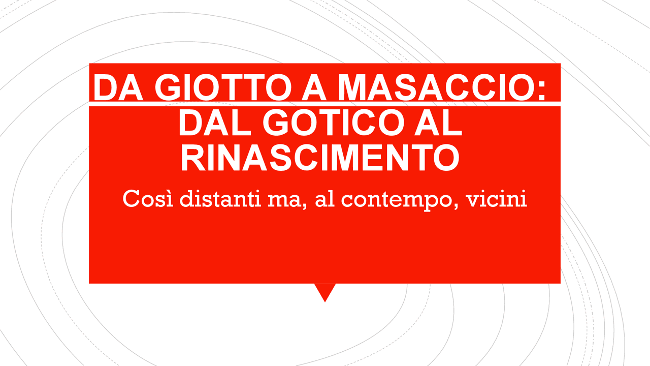 Da Giotto a Masaccio - Docsity