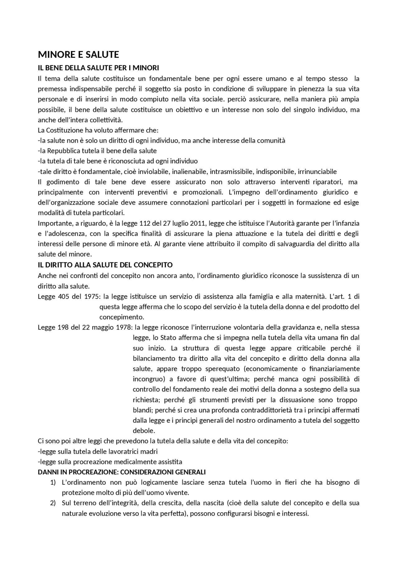 Capitolo 11 Manuale Di Diritto Minorile Moro Docsity