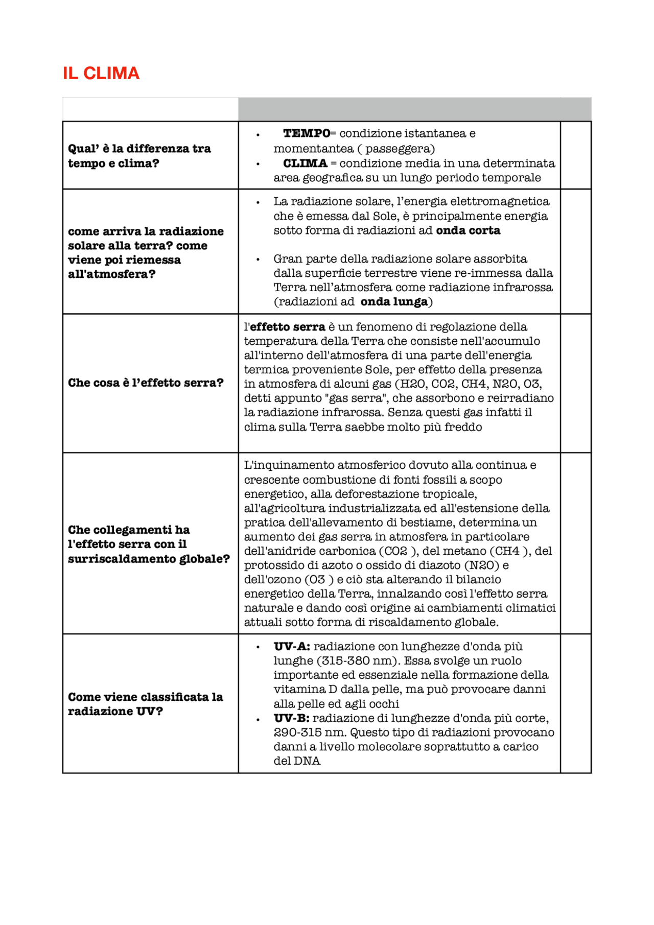 Ecologia: clima, ambiente terrestre ed ambiente acquatico - Docsity
